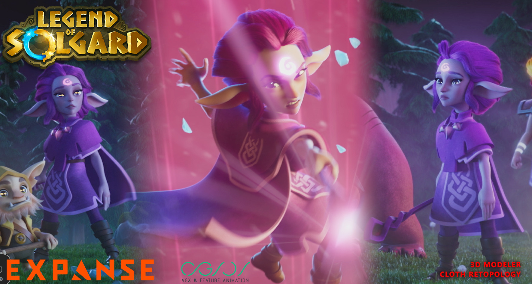Ruben Roldan - Legend of Solgard - Cloth Retopology