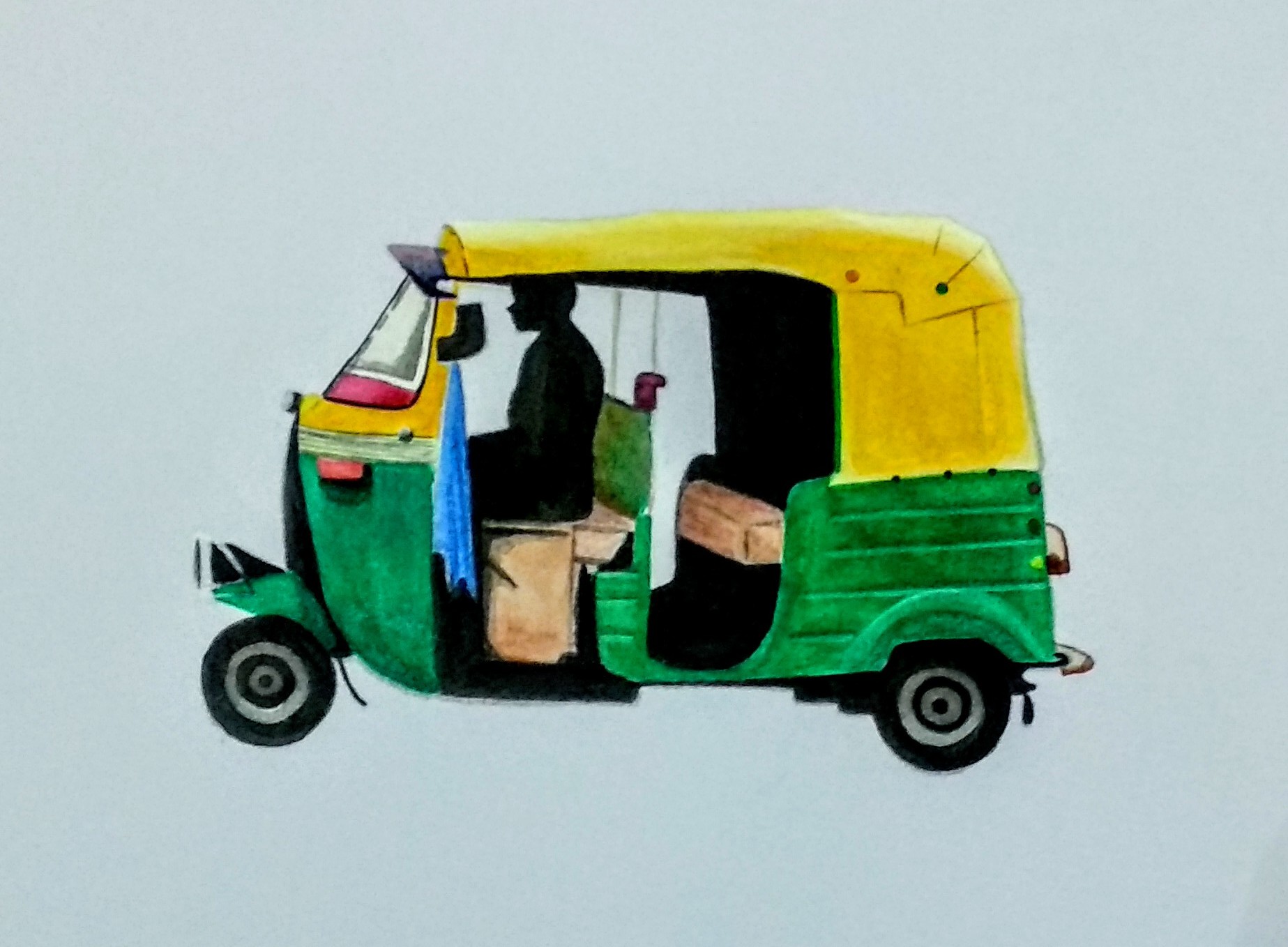 ArtStation - Indian rickshaw
