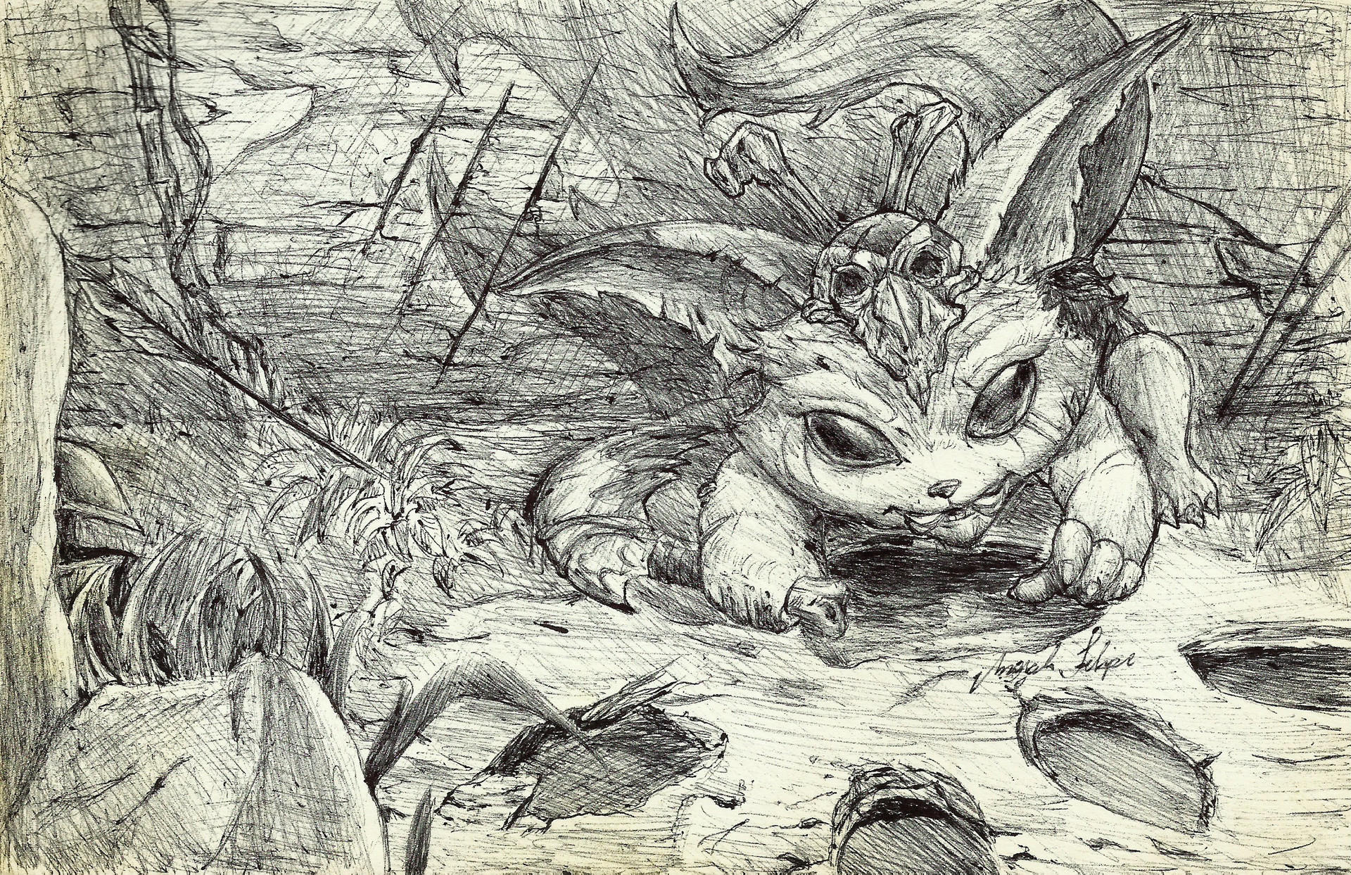 League Of Legends Gnar Drawing