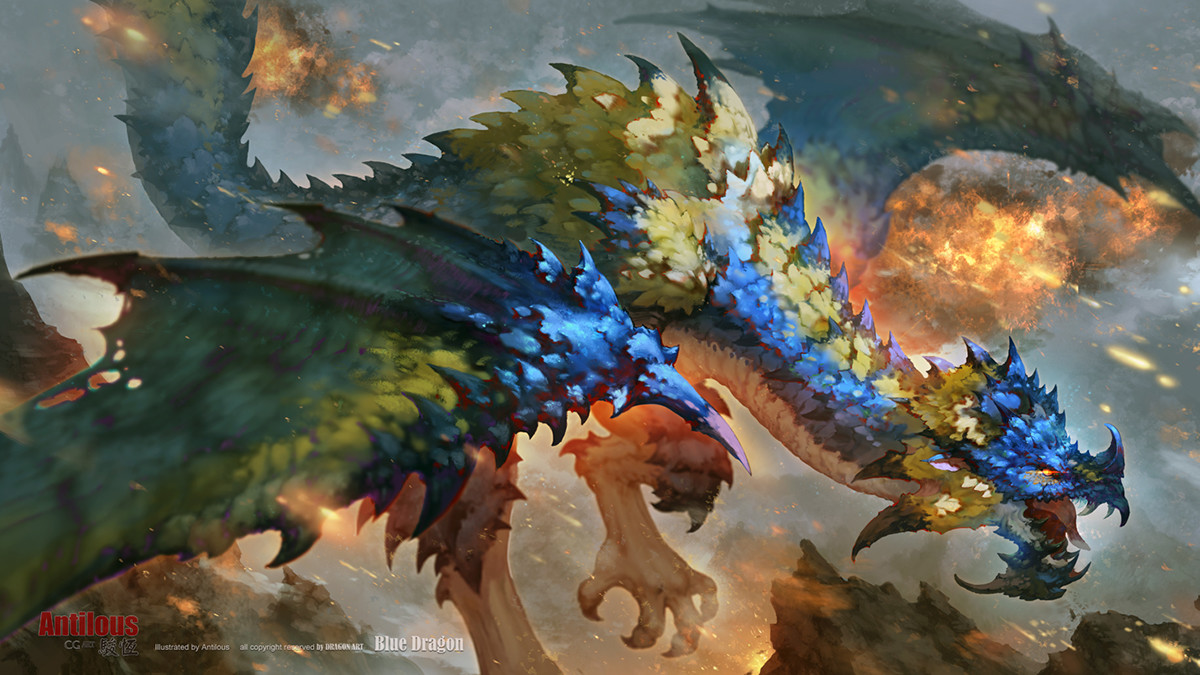 ArtStation - Blue Dragon
