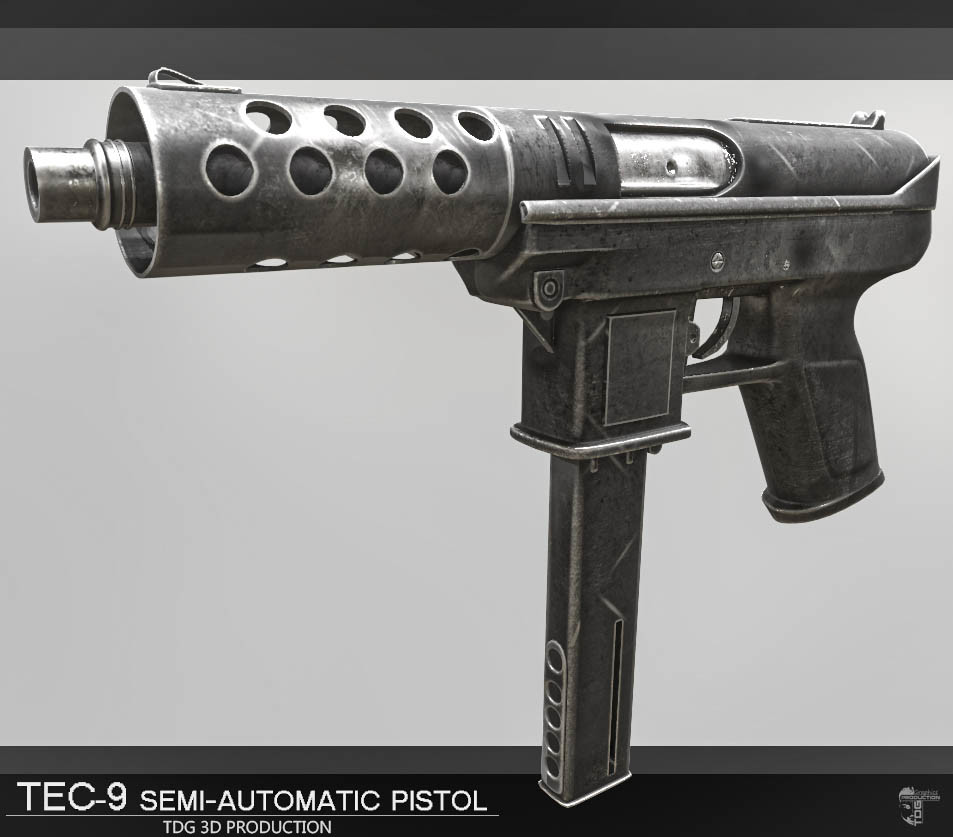 ArtStation - TEC-9 semi-automatic pistol