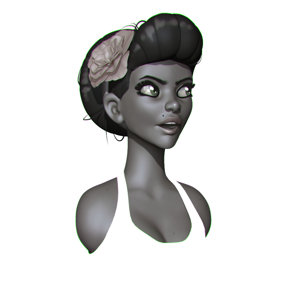 ArtStation - Pinup girl (Concept by Biboun)