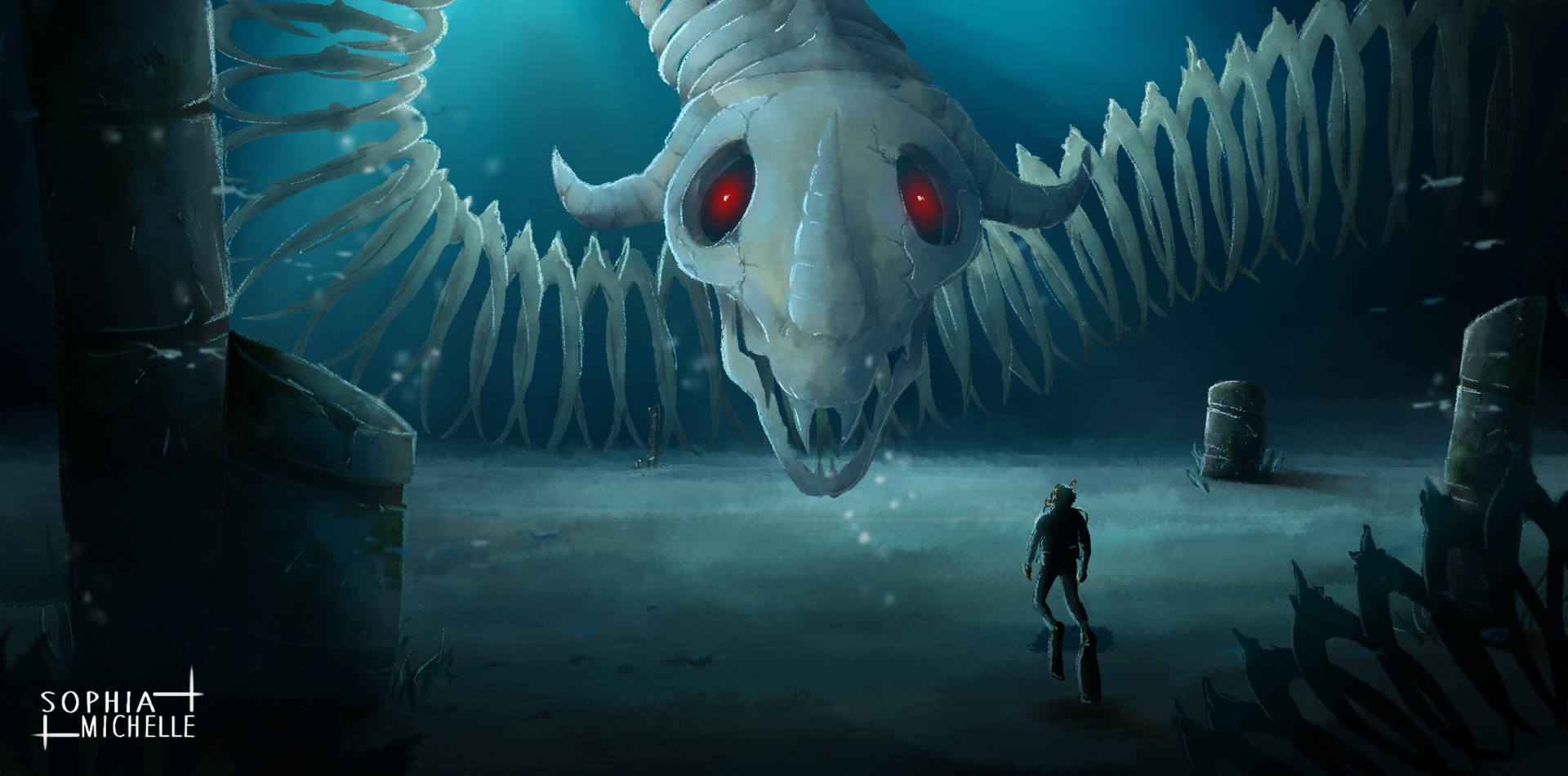 ArtStation - DeepSea Bone Snake