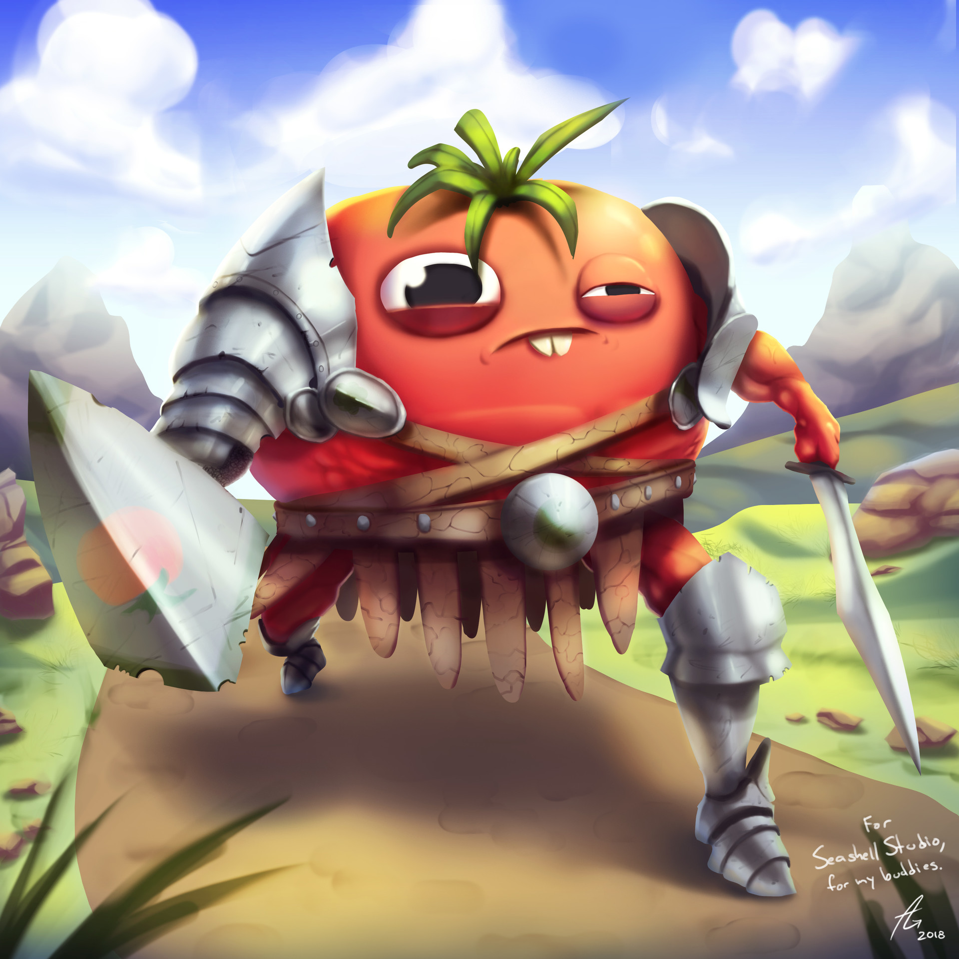 ArtStation - Tomato warrior