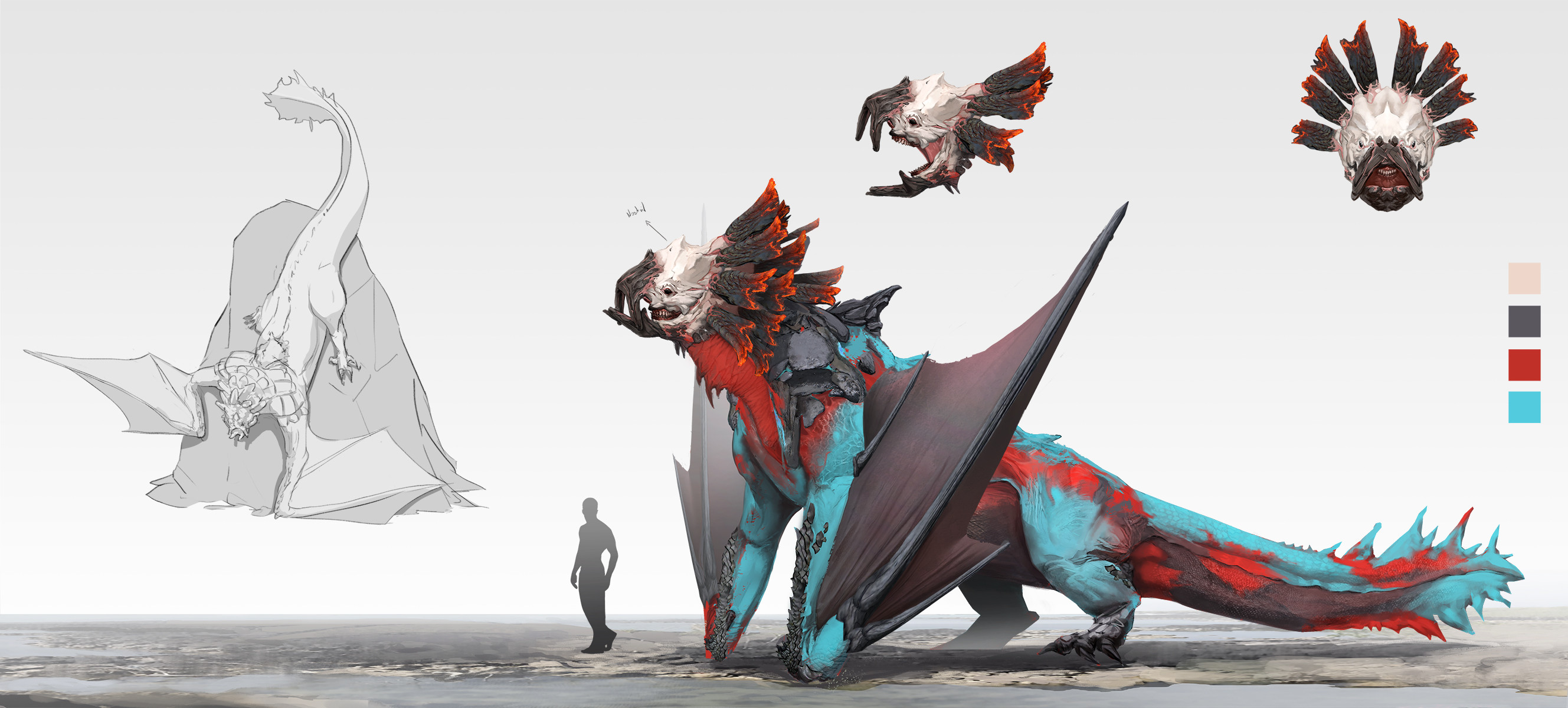 marco-espinosa-dragon-diseno.jpg (2657×1200)-花瓣网