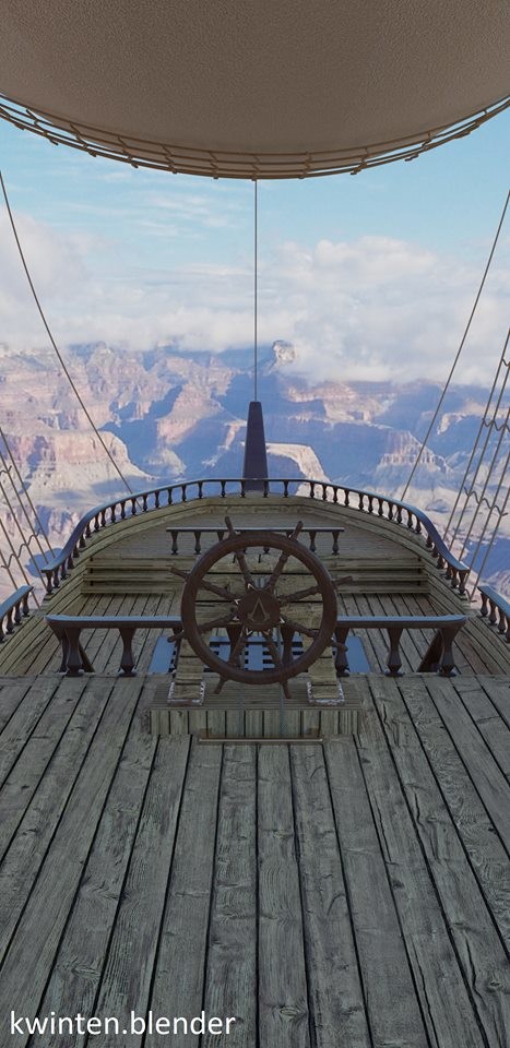 ArtStation - Flying ship