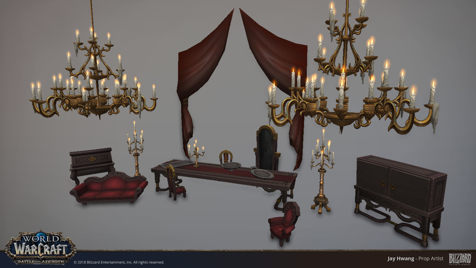 Jay Hwang - World of Warcraft - Waycrest Manor Props