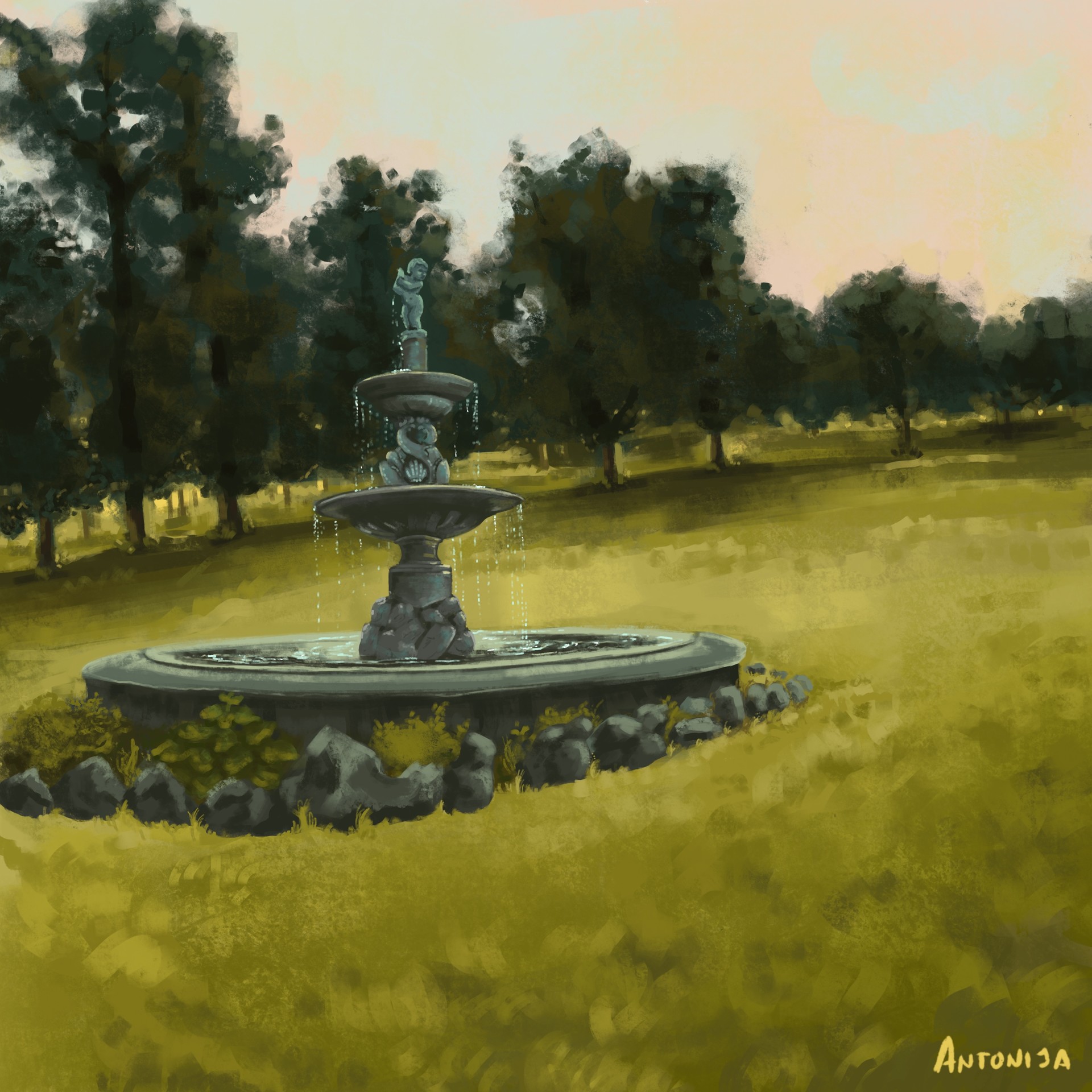 ArtStation - England landscape