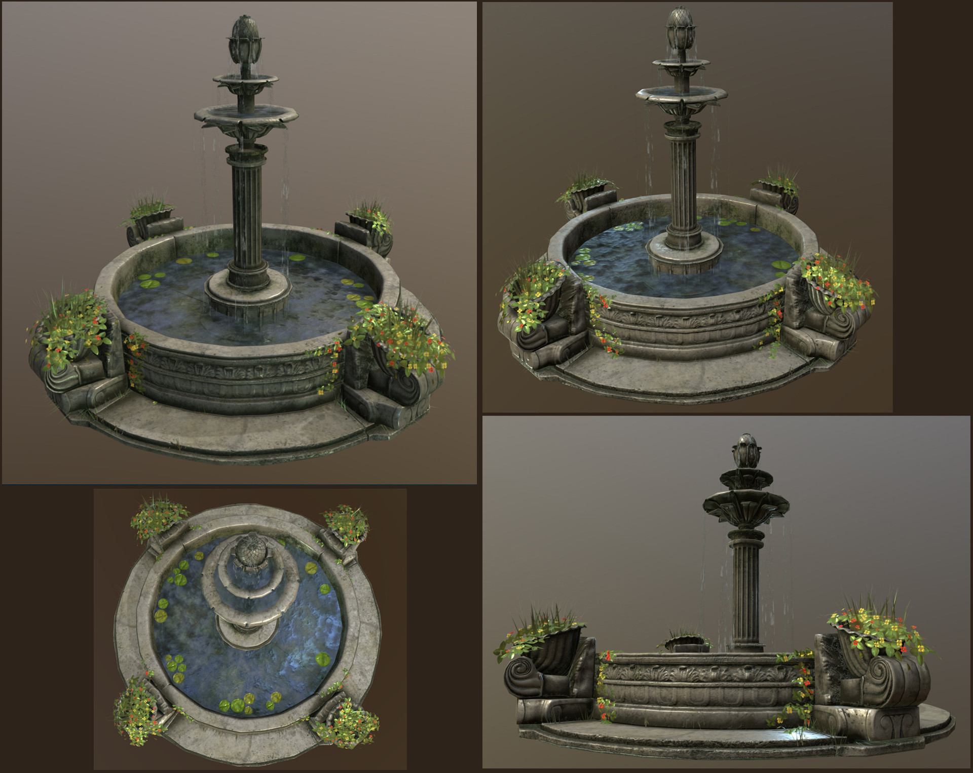 colin merrick portfolio - Old Stone Fountain
