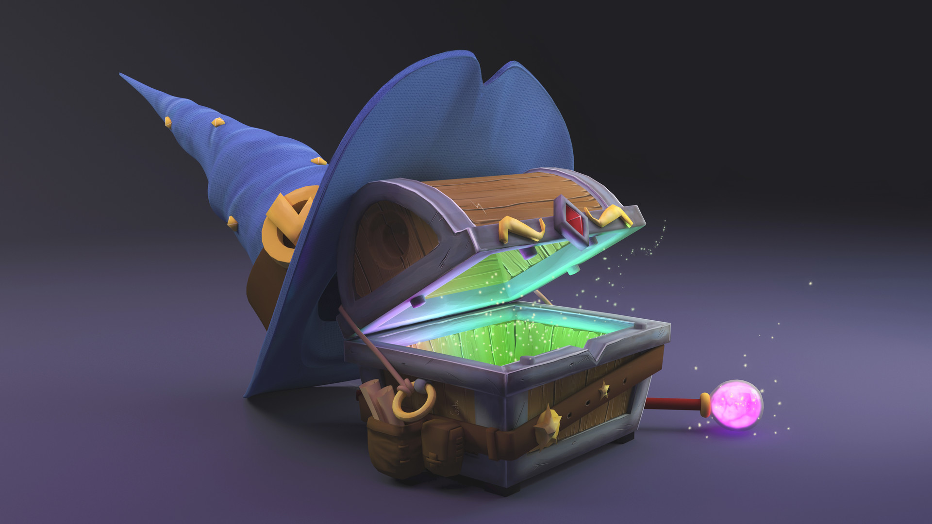 ArtStation - Hallowen Magic Chest