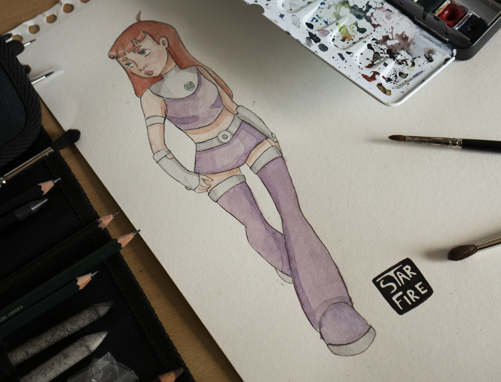 ArtStation - STARFIRE teen titans