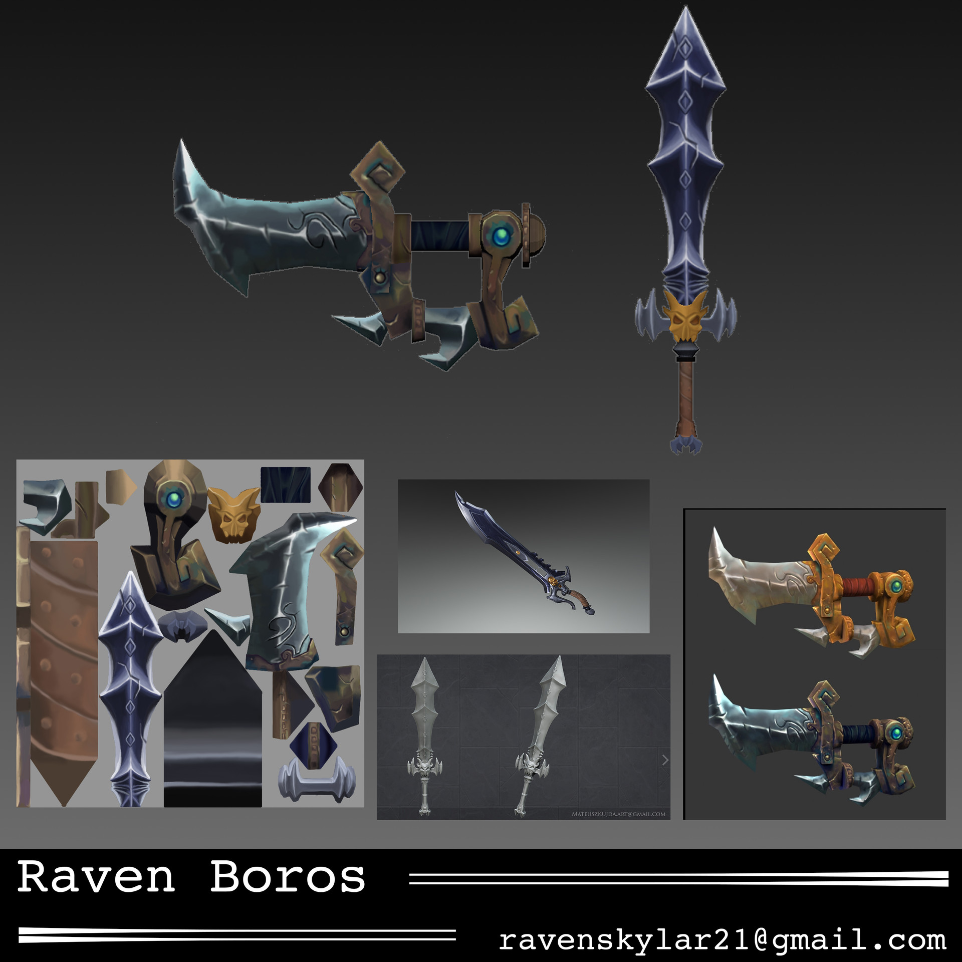 ArtStation - Hand Painted Weapons