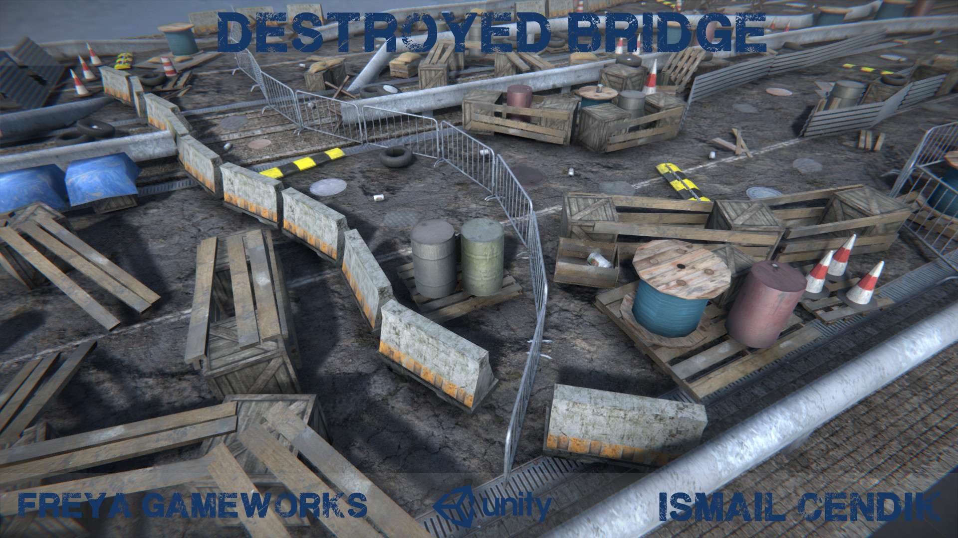 ArtStation - Destroyed Bridge
