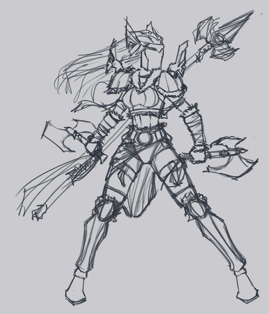 how to draw viking girl