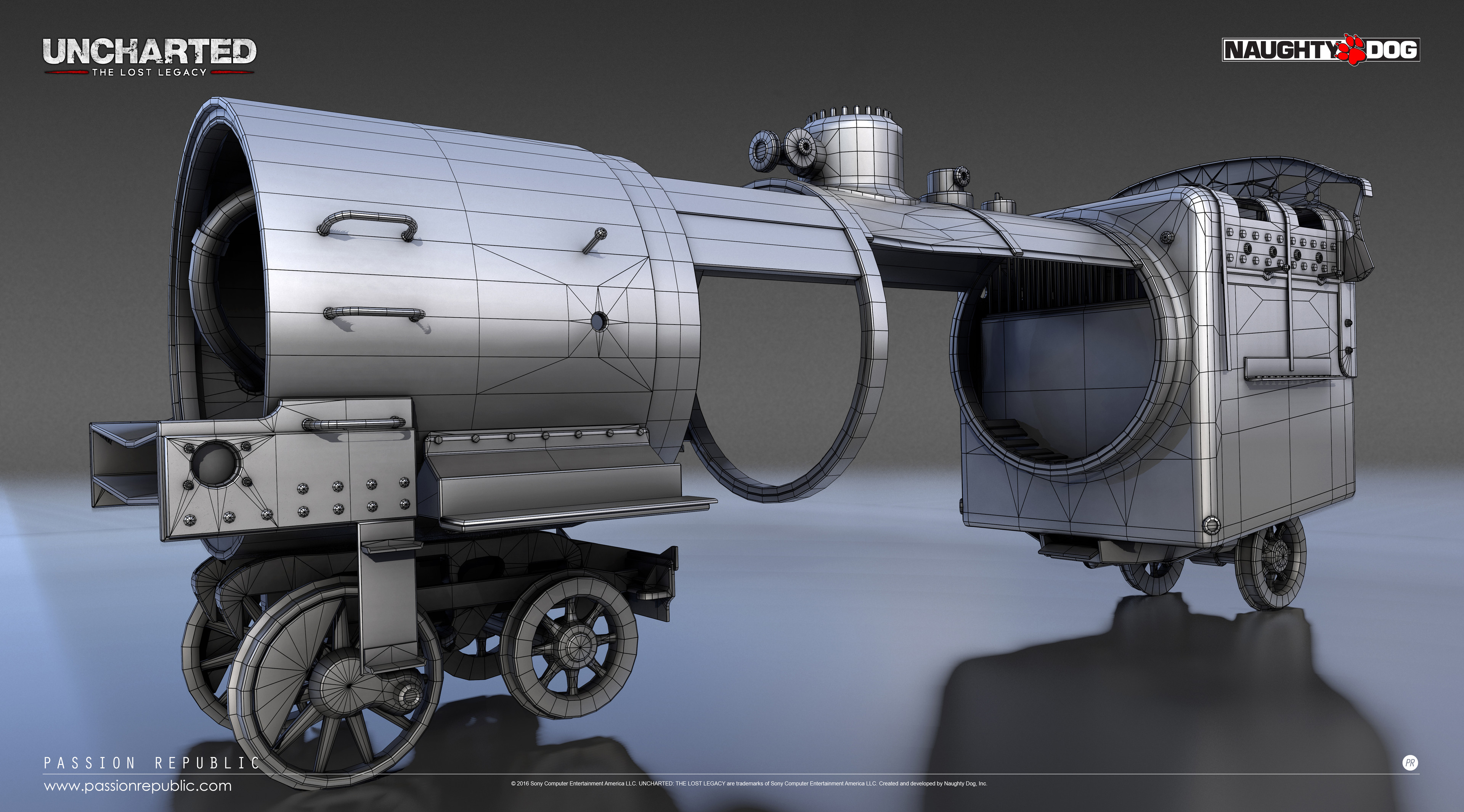 Sandra Soh - Uncharted: The Lost Legacy Derelict Train Assets