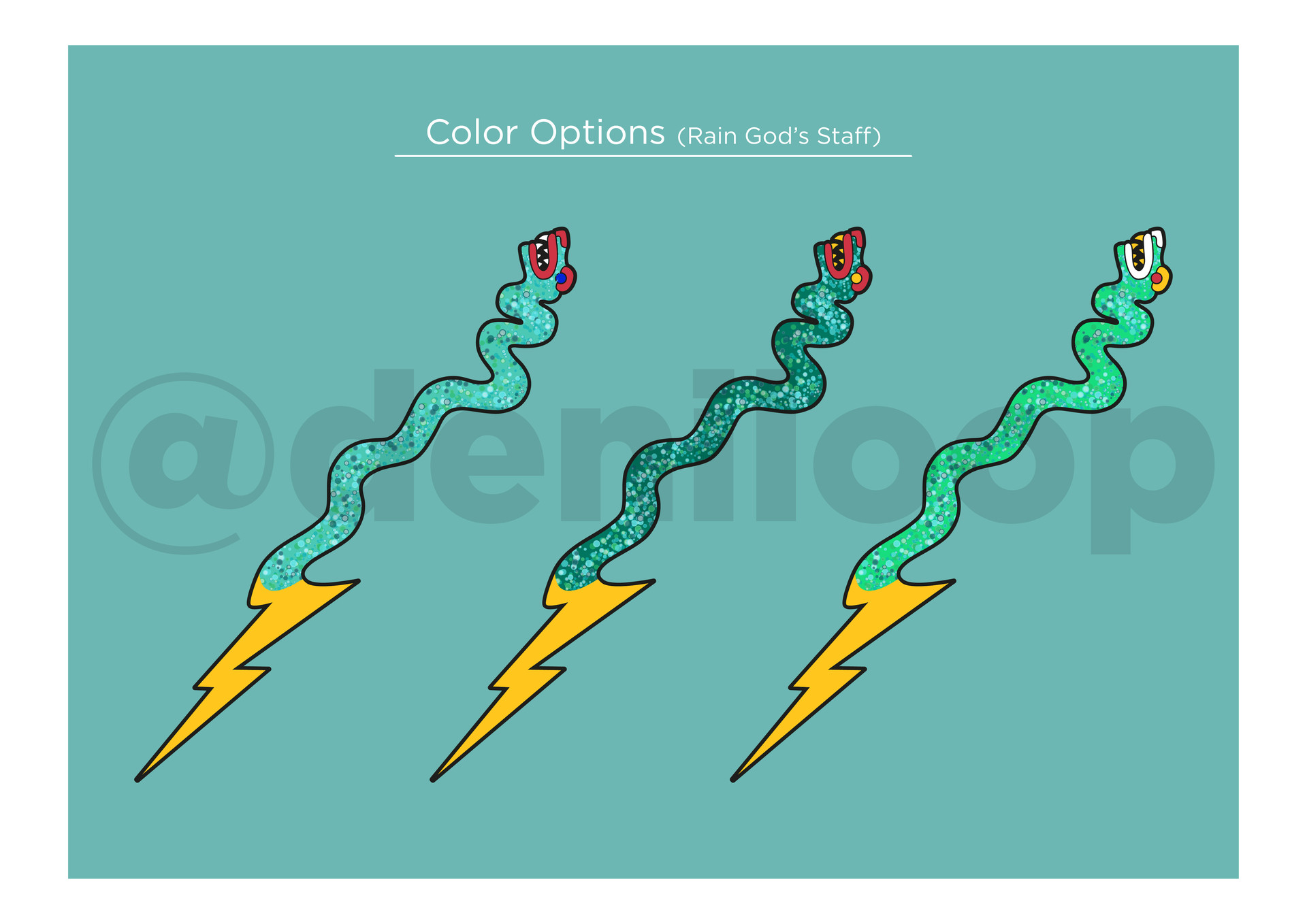 lightning bolt staff