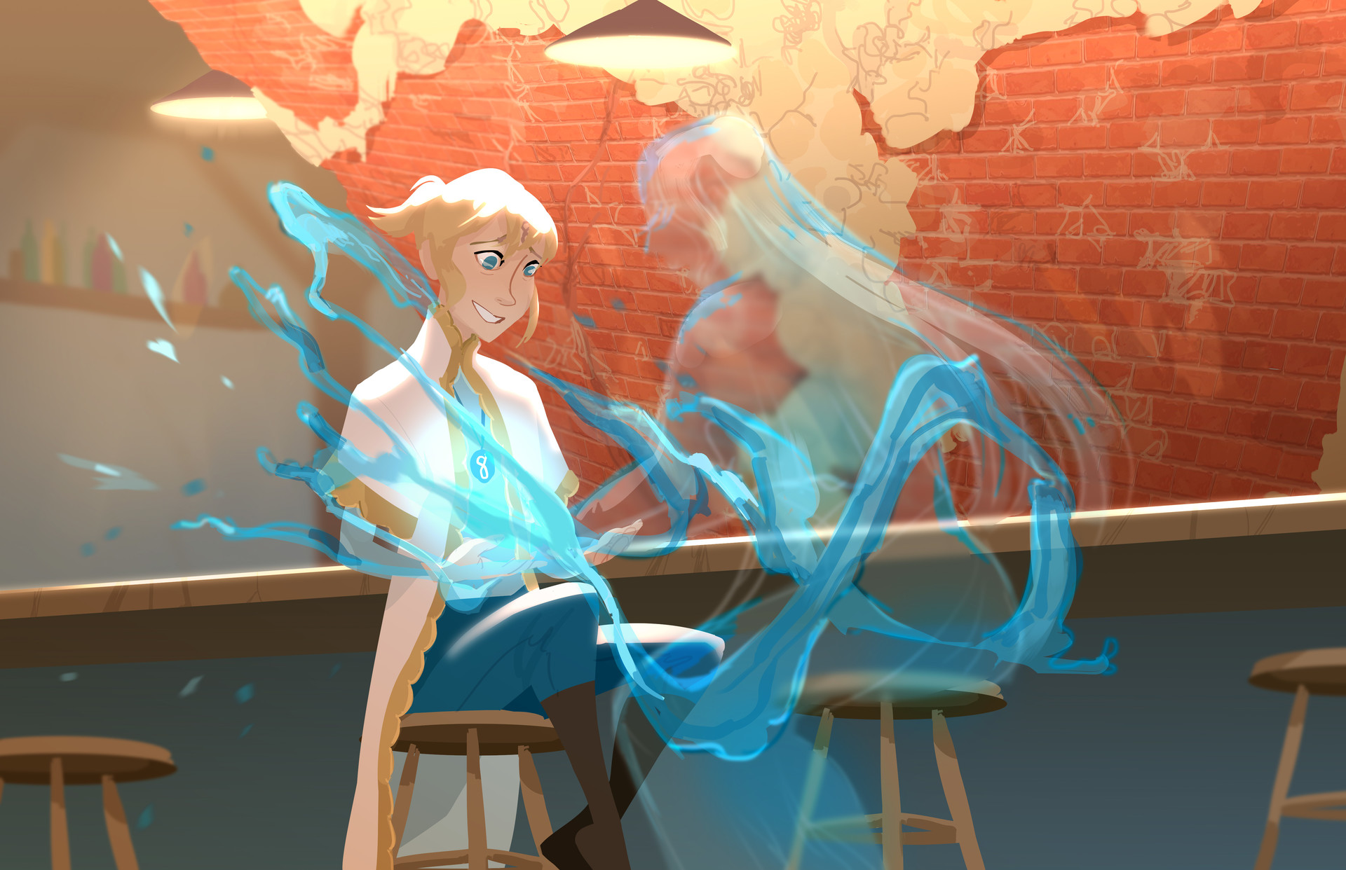 ArtStation - Ira in the Spectral Speakeasy