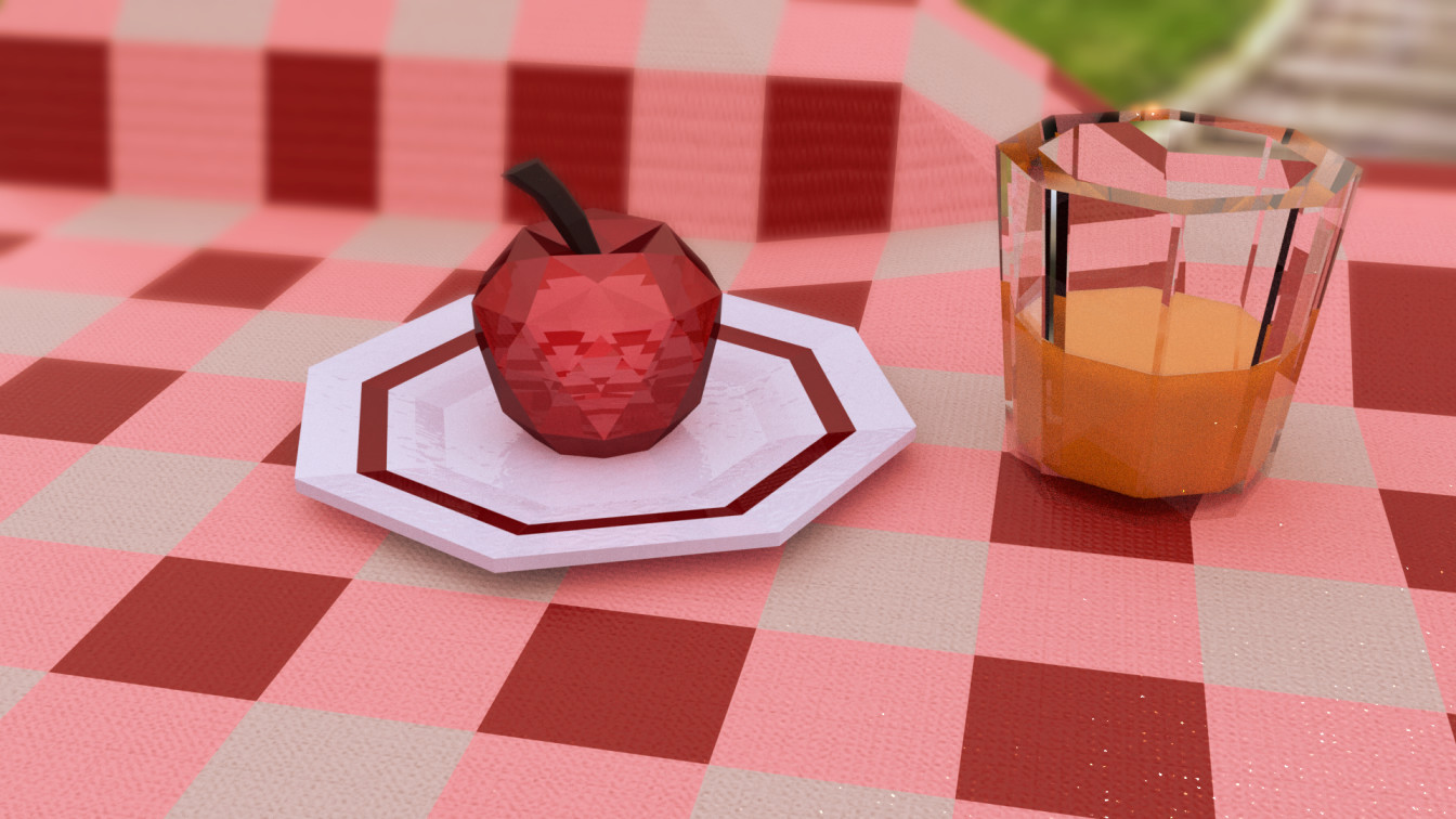 ArtStation - Low poly picnic