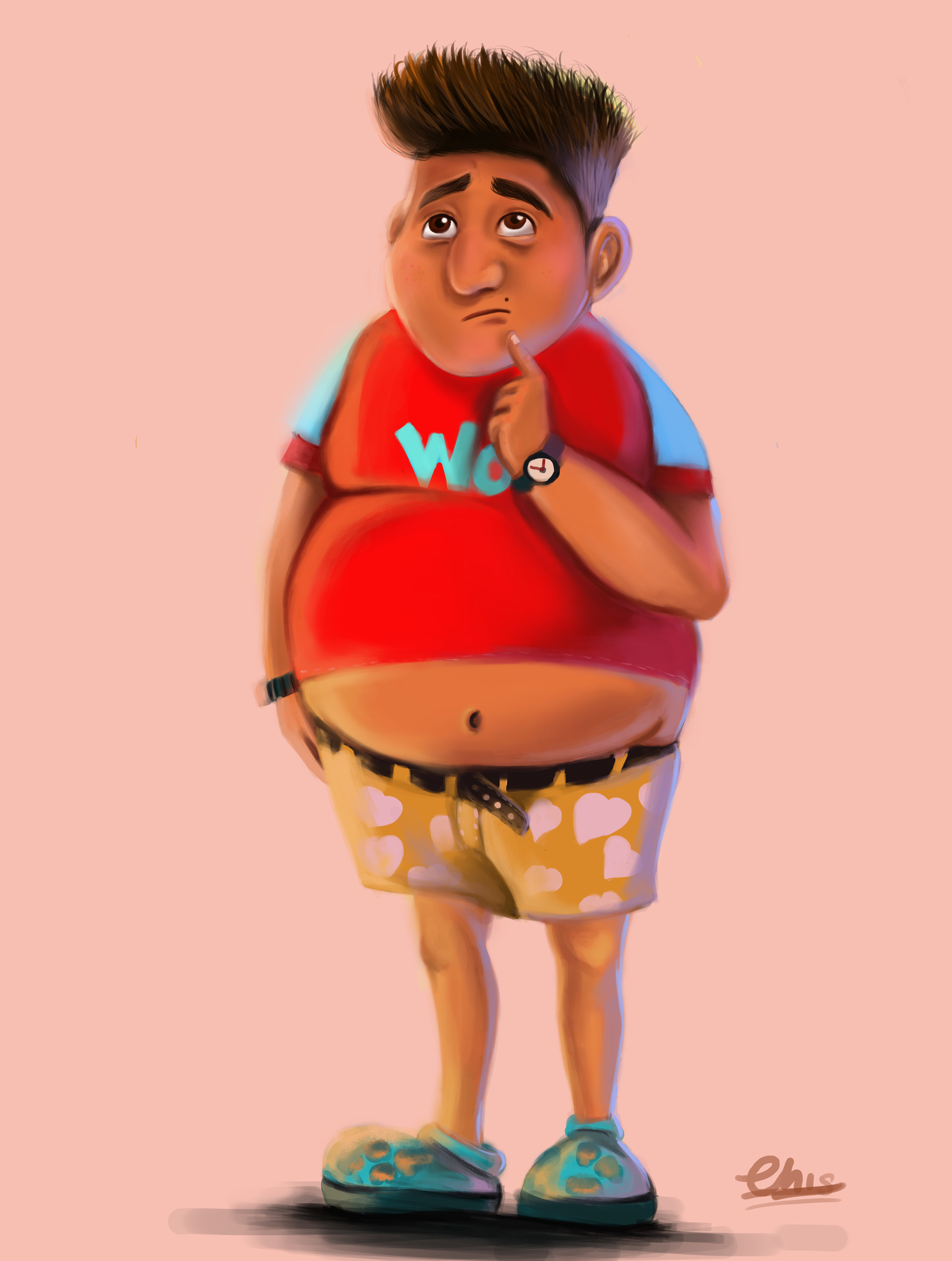 ArtStation - obese character