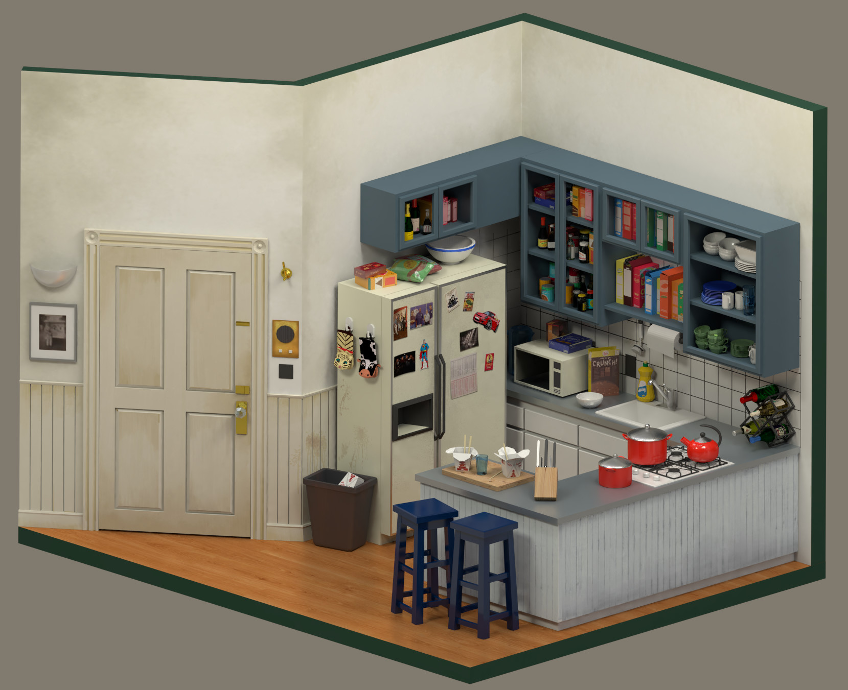 ArtStation - Jerry Seinfeld's Kitchen