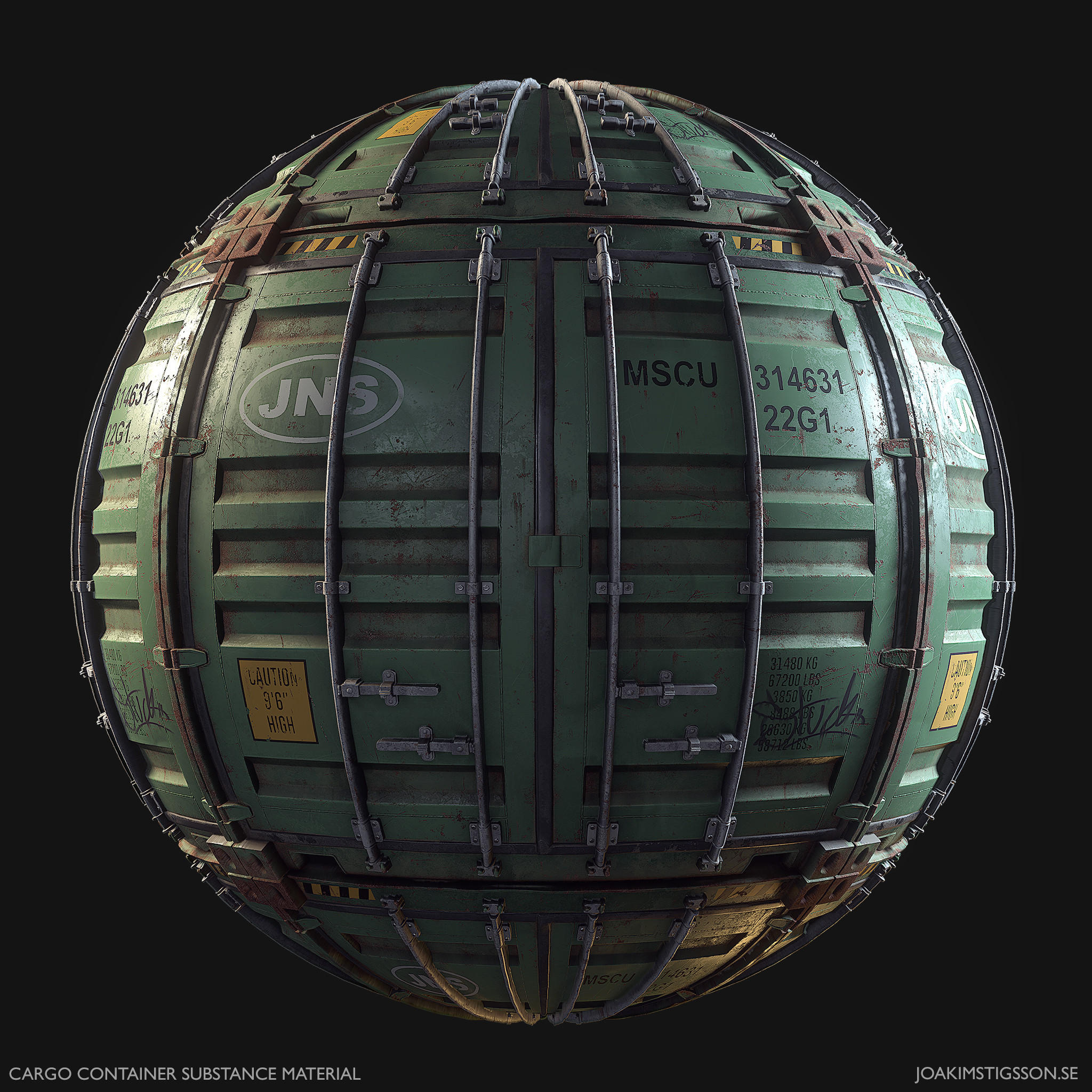 Joakim Stigsson Portfolio - Cargo Container Substance Material