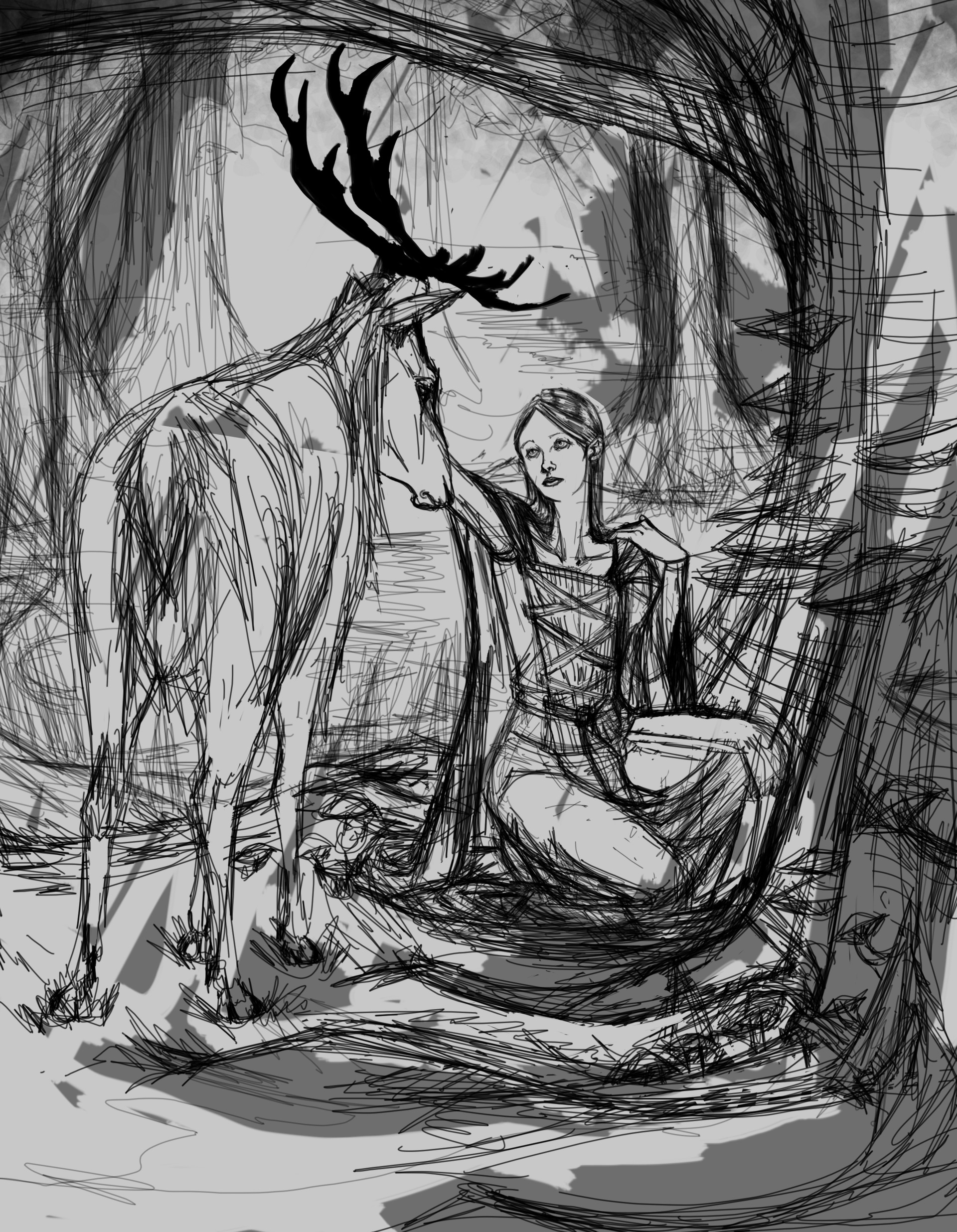 ArtStation - Snow White drawings and sketches for a potential ...