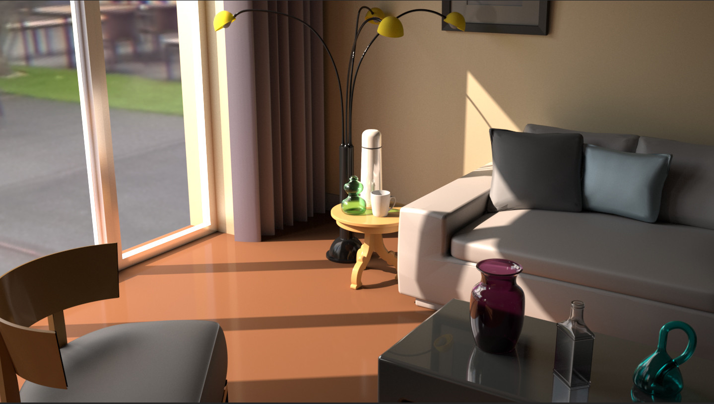 Cartoon Living Room Scene