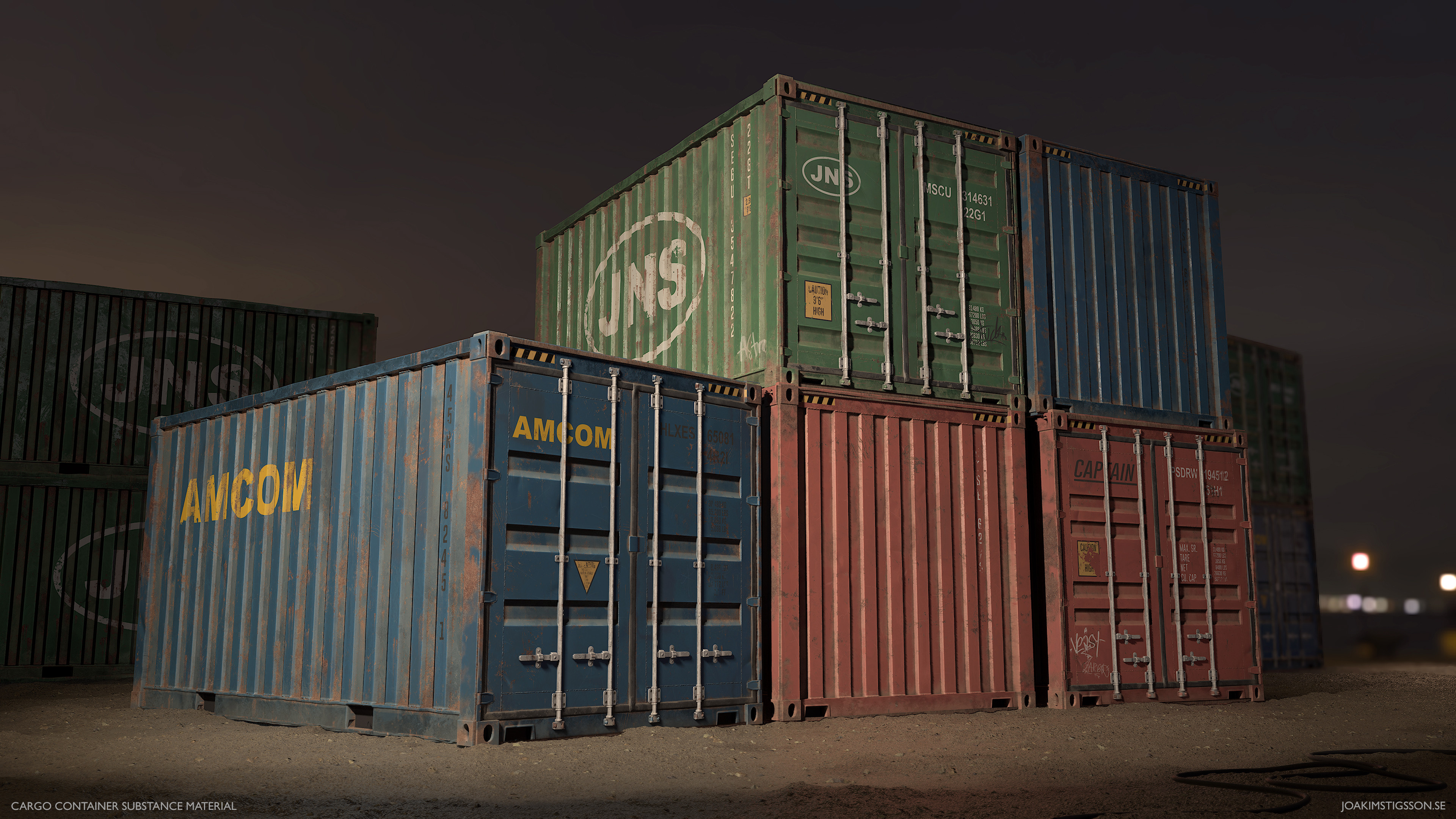 Joakim Stigsson Portfolio - Cargo Container Substance Material