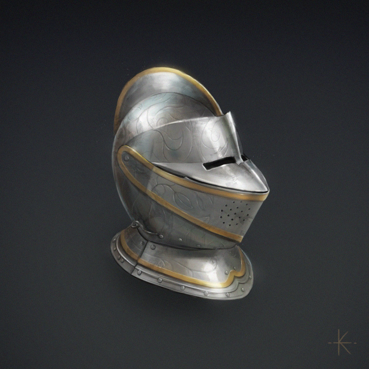 ArtStation - medieval helmet