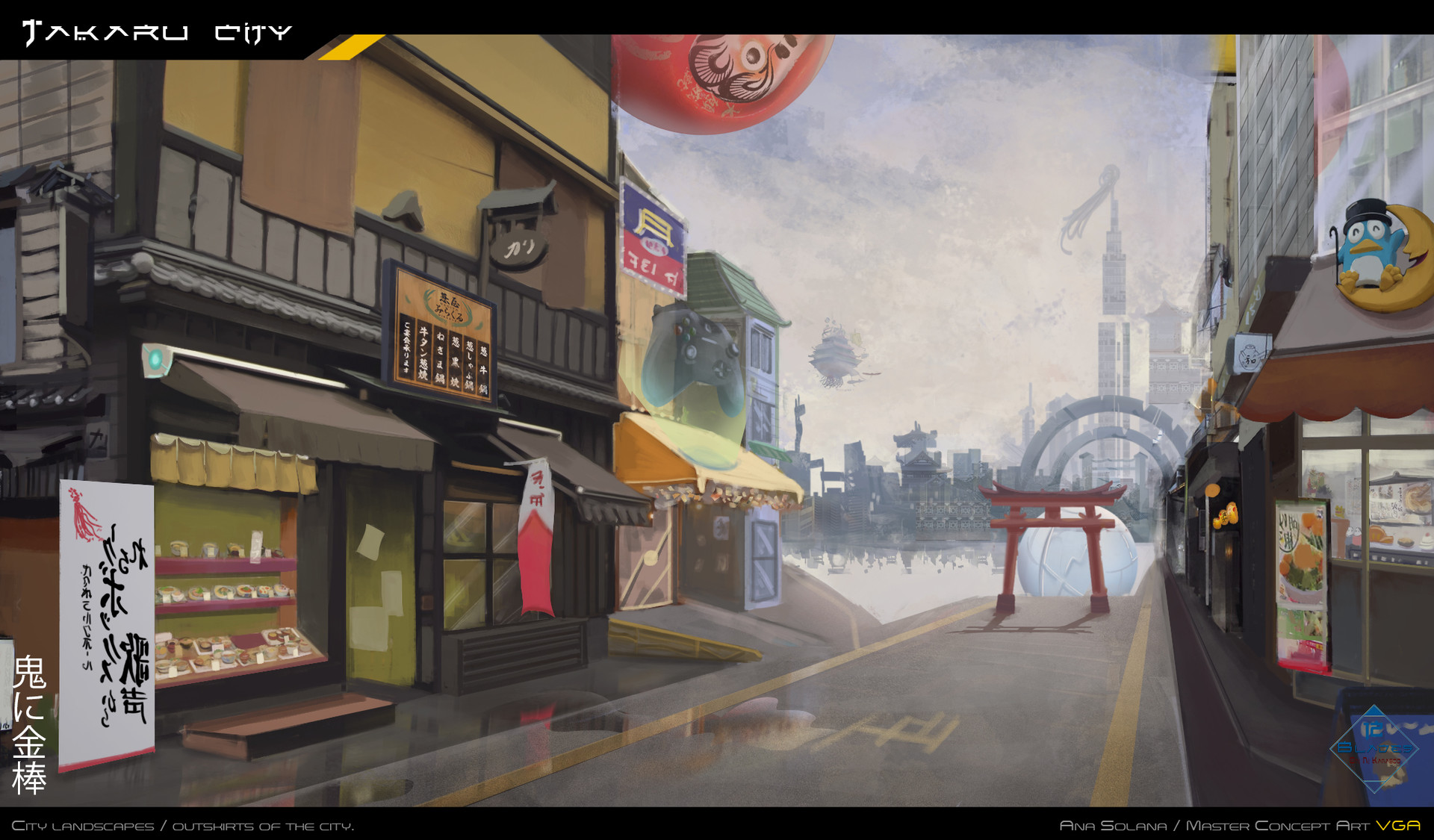 ArtStation - Takaru City Illustration