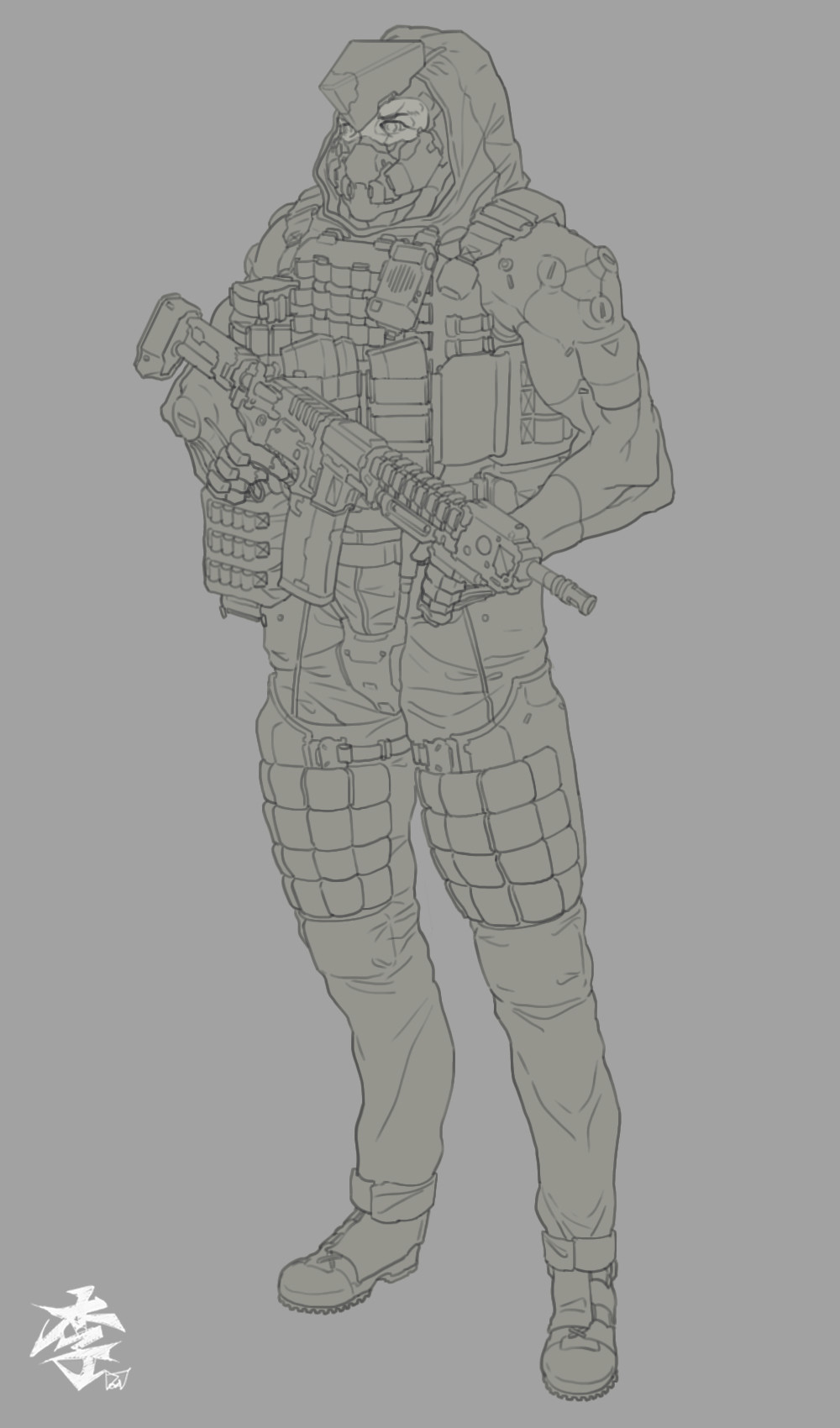 ArtStation - mobile infantry