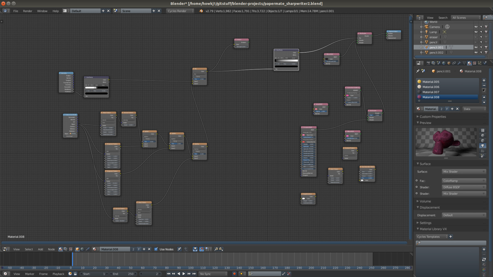 Jim Howk - Mechanical Pencil - PAPERMATE SHARPWRITER #2 USA