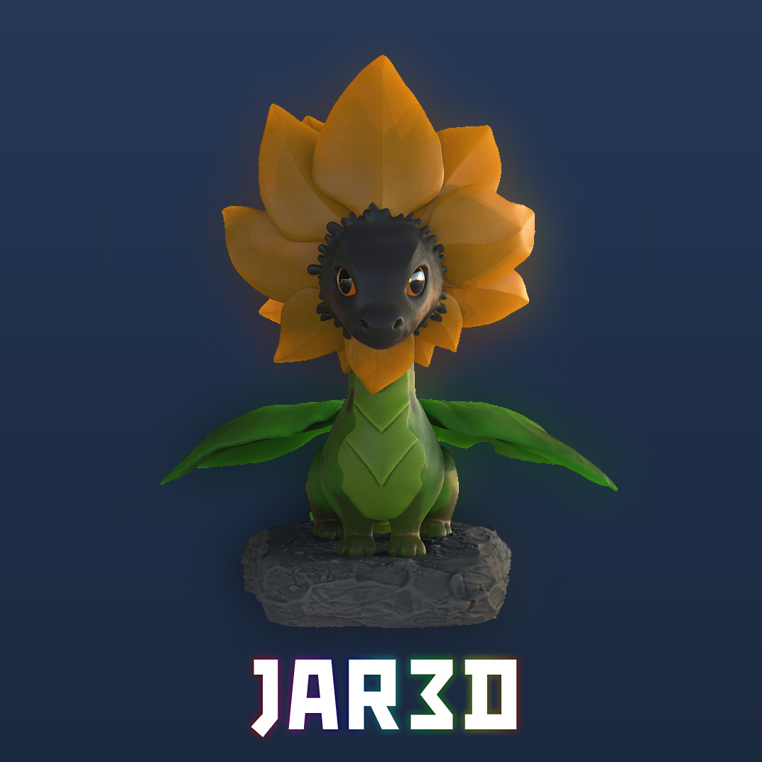 ArtStation - Dragon-sunflower