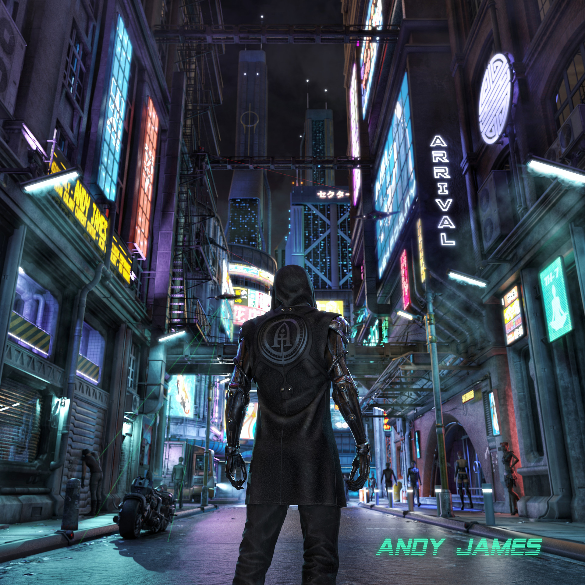 ArtStation - Andy James-ARRIVAL Album Cover