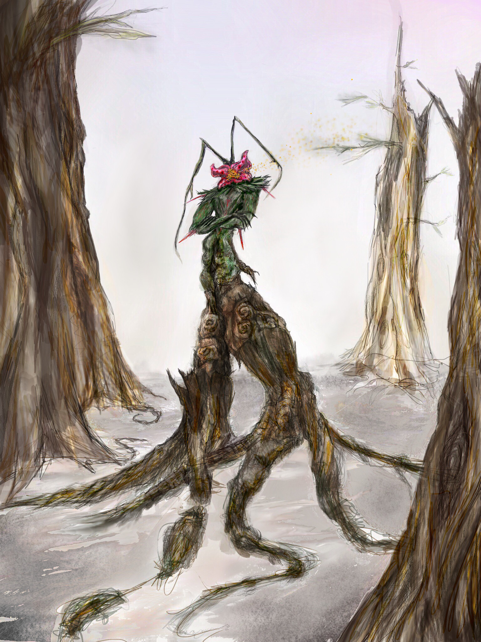 ArtStation - Forest Sentinel (Blooming)