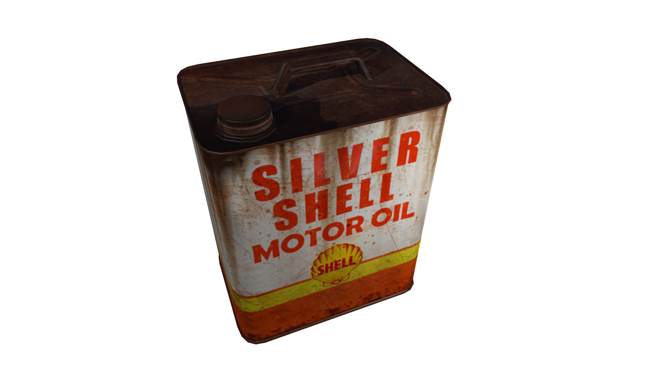 ArtStation - SHELL OIL CAN