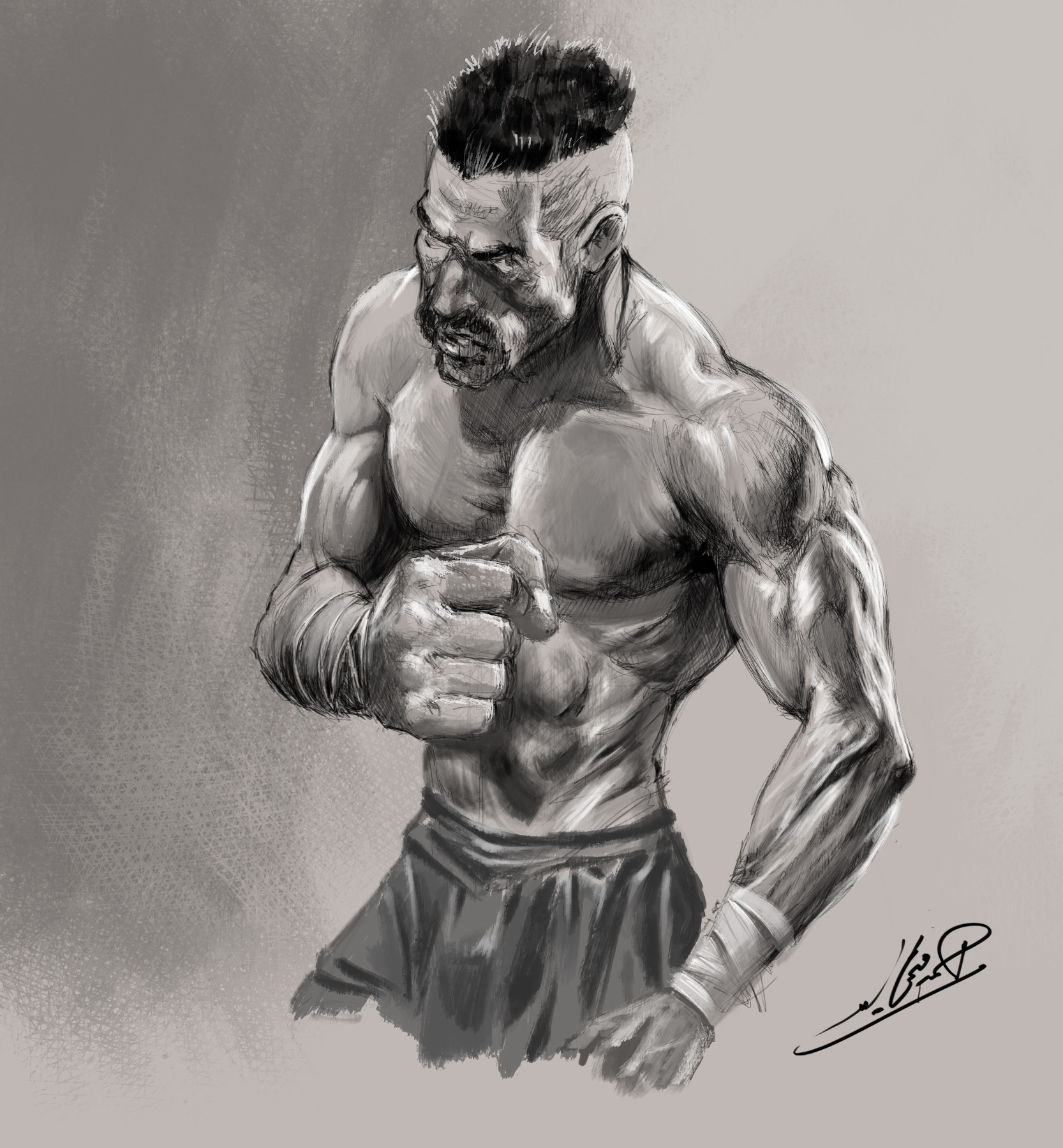 ArtStation - Kick boxer