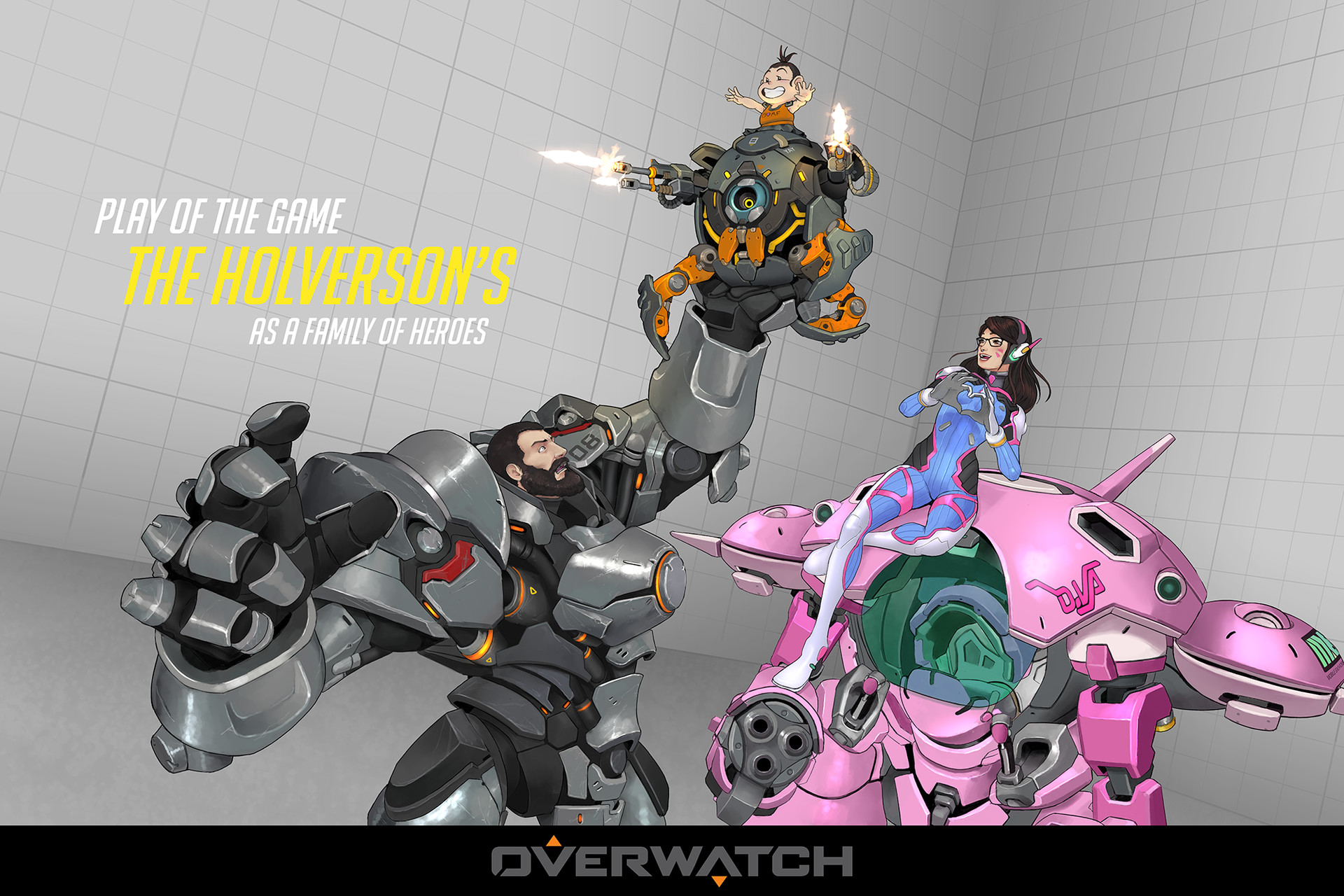 ArtStation - My friends - The Overwatch Couple Commission