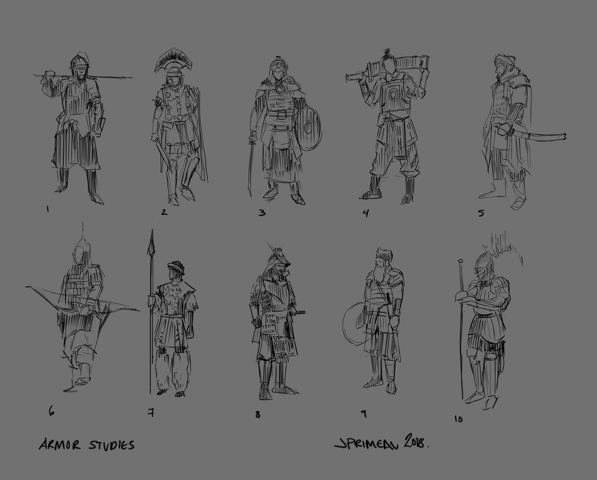 ArtStation - September armor sketches