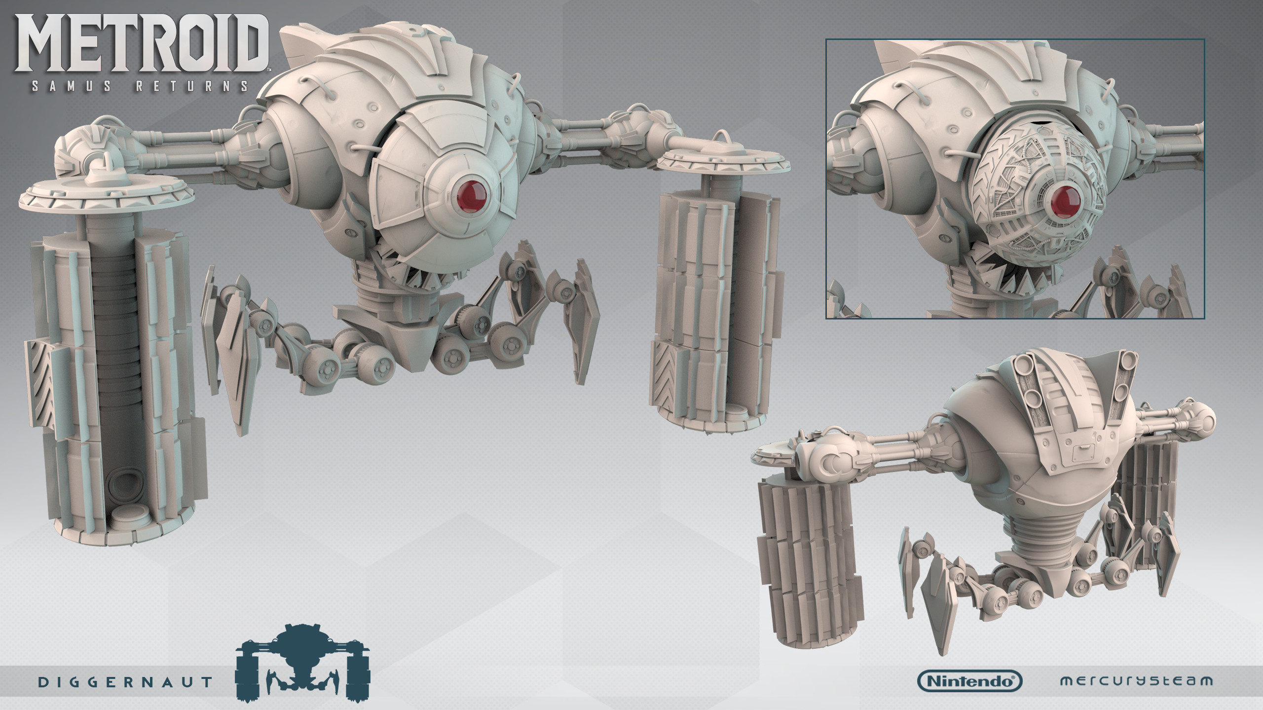 Odin Fernandez Moreno 3D Artist - Metroid Samus returns: Stylized enemies