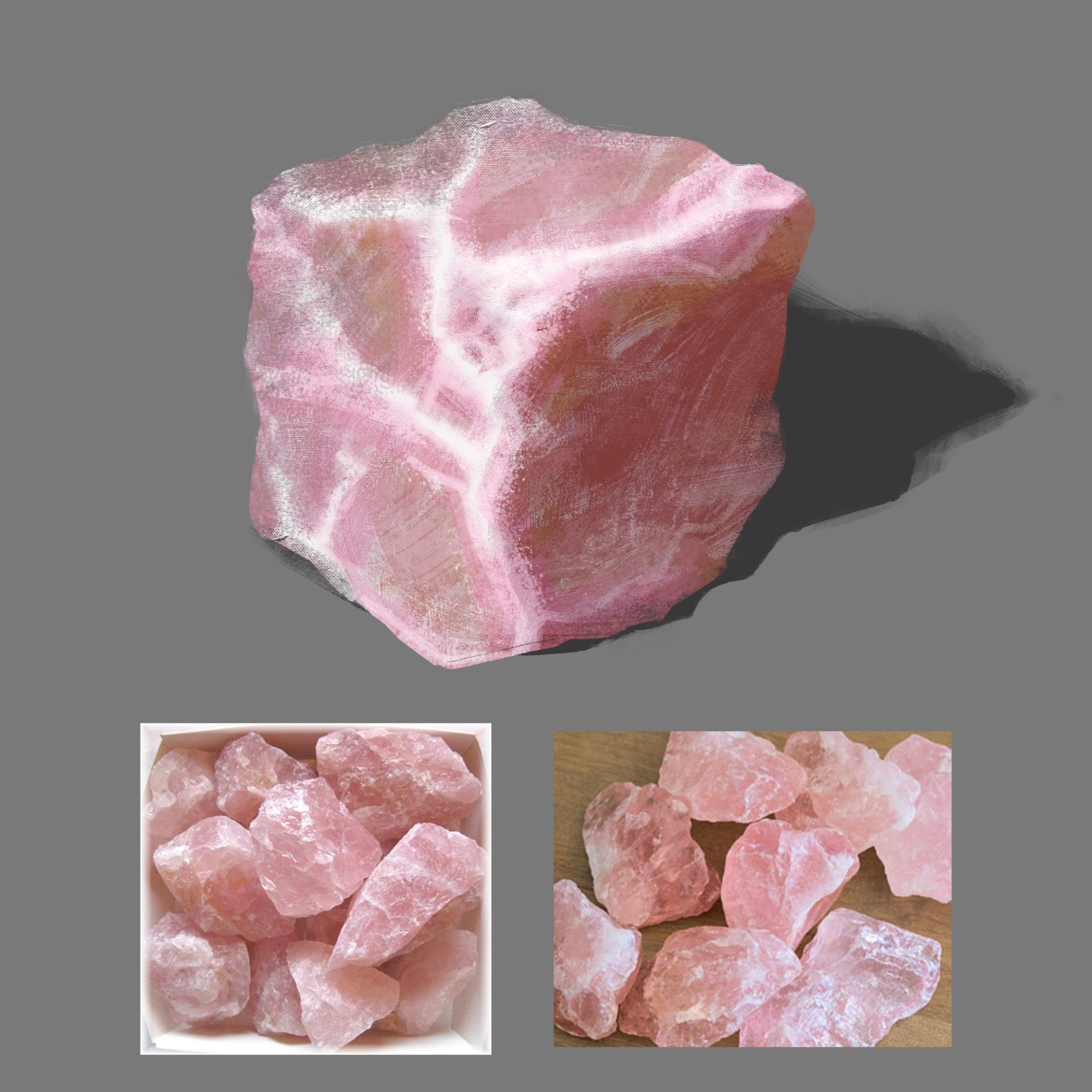 ArtStation - Rose Quartz Cube
