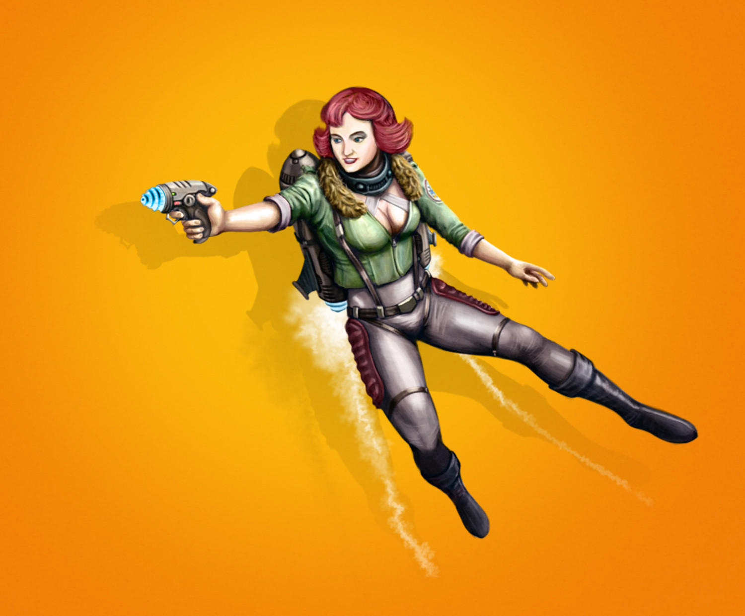 ArtStation - Jetpack lady