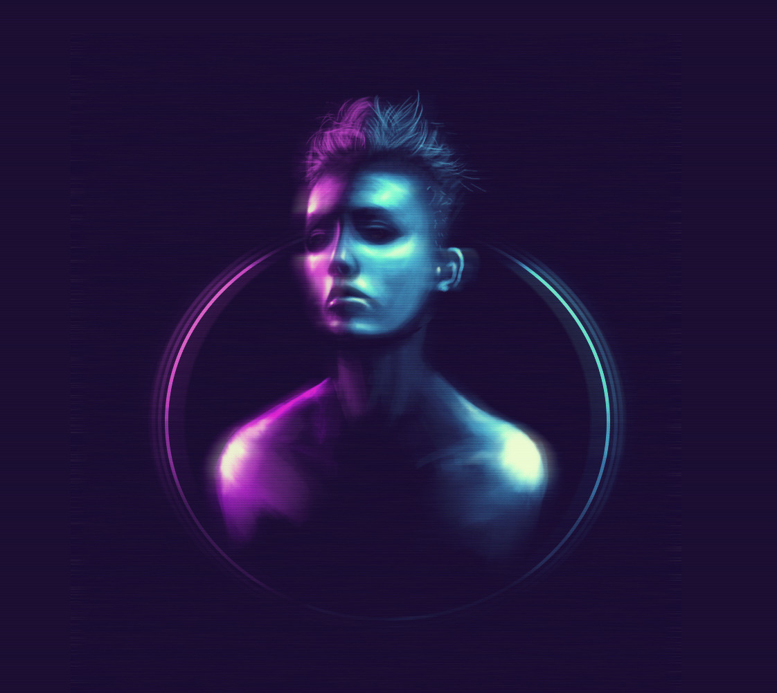 ArtStation - Neon lady