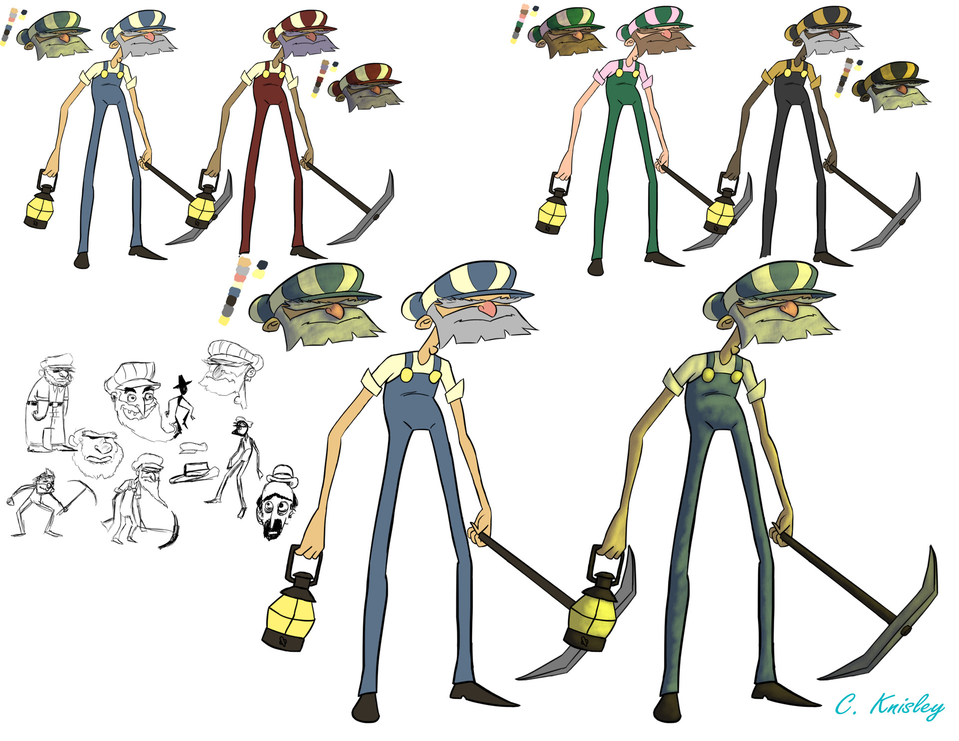 ArtStation - Old Miner Character Design