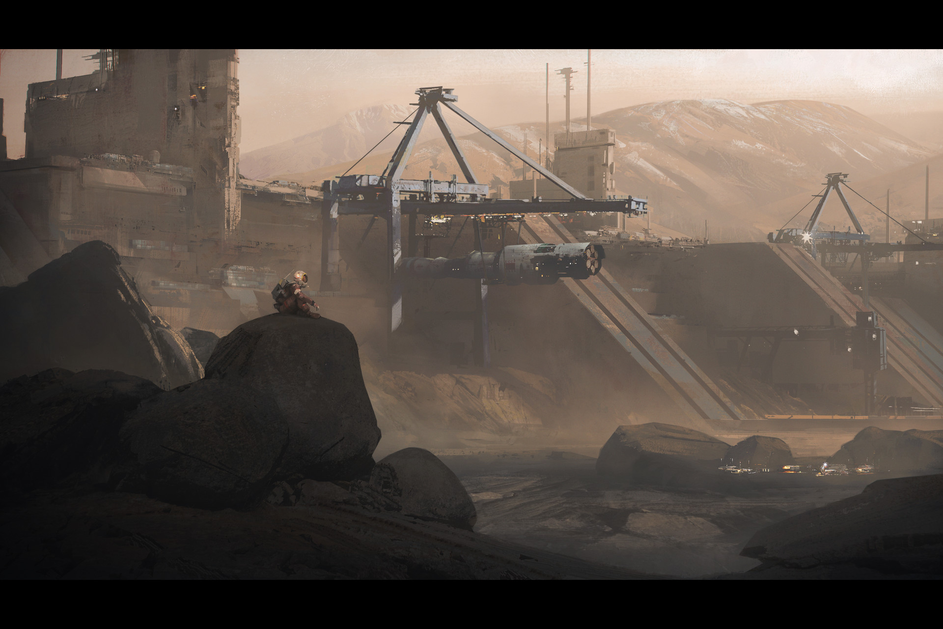 ArtStation - Great wall of Mars