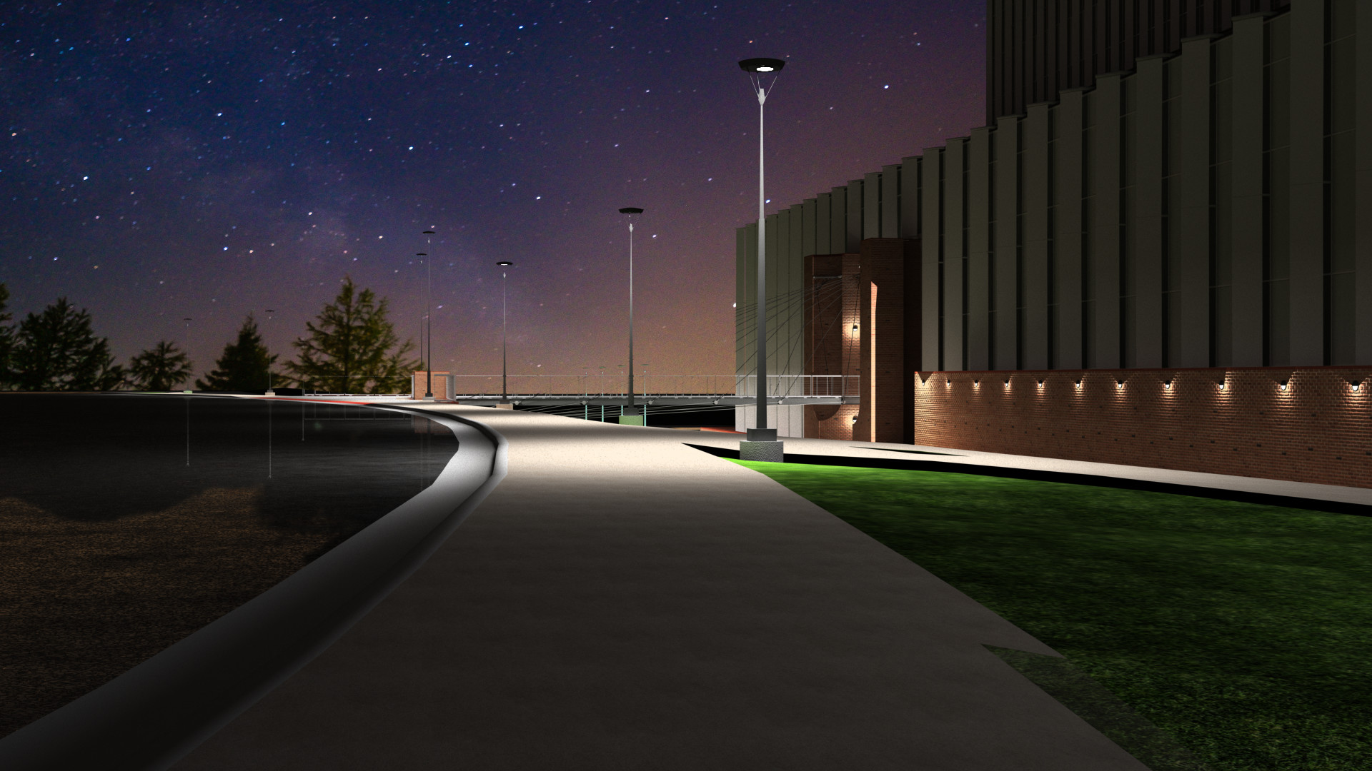 ArtStation - Science_Complex_Interior_and_Exterior_Lighting_Work