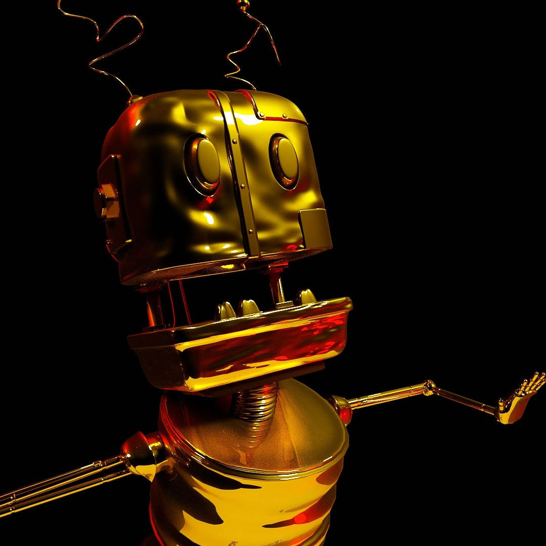 ArtStation - Gold robot