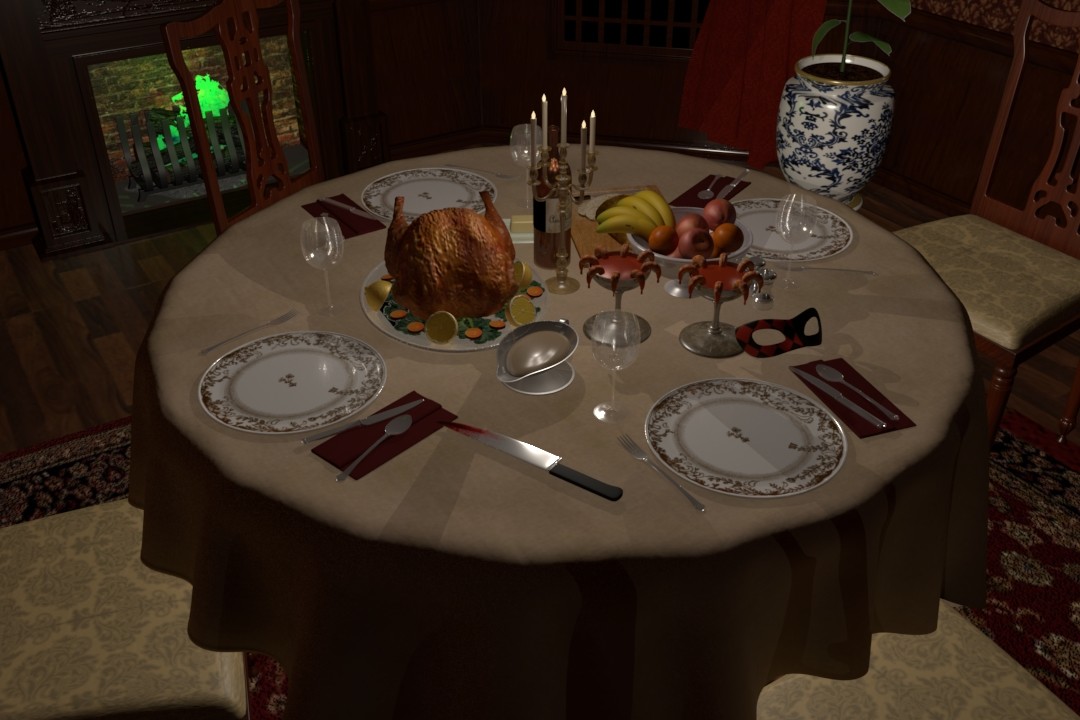 ArtStation - Edgar Allan Poe Dining Room