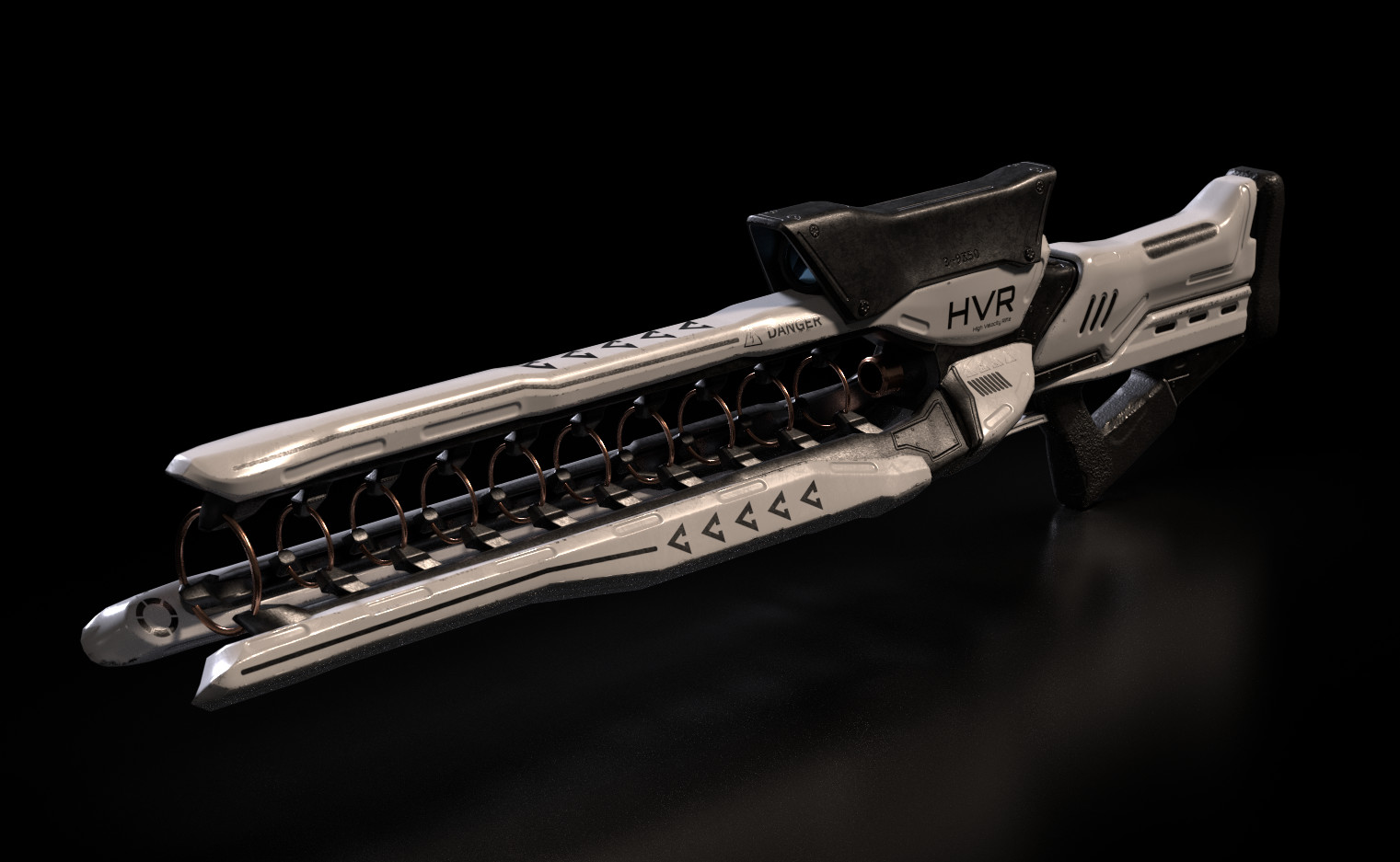 Théo Domon - High Velocity Rifle (HVR) game ready asset for Raider Grind