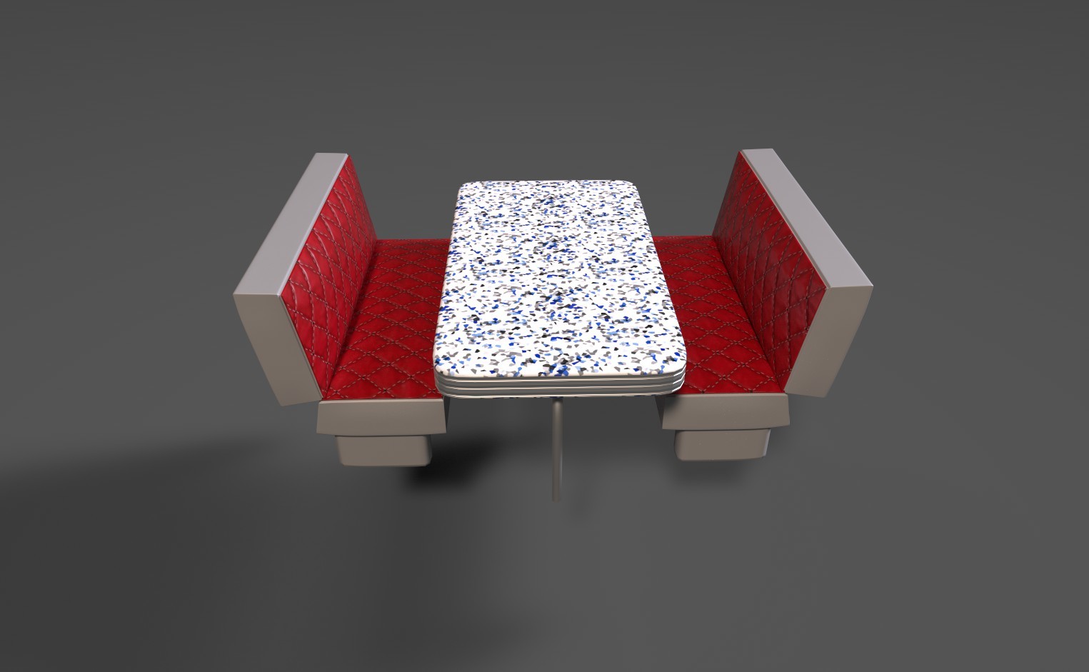 ArtStation - 50"s Diner Booth table
